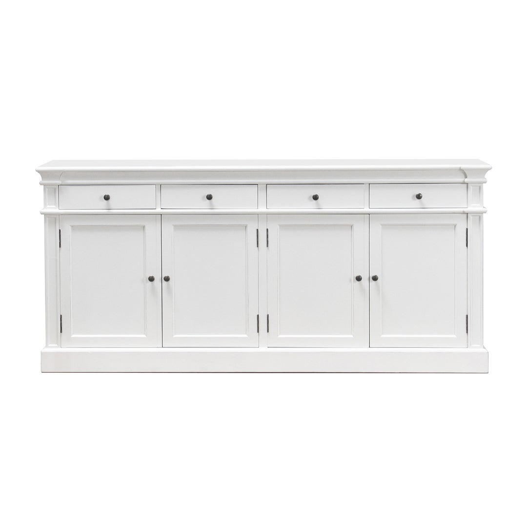 Amaretta Buffet ancien vieux blanc patiné avec 4 portes et 4 tiroirs ...