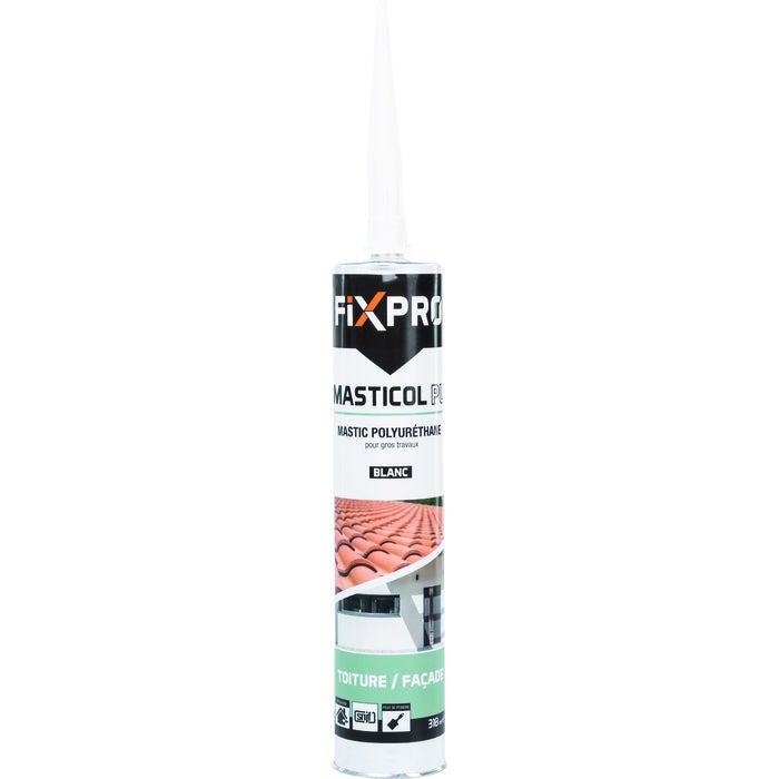 Mastic polyuréthane - FIXPRO - Masticol PU - Blanc - Vendu à l'unité ...