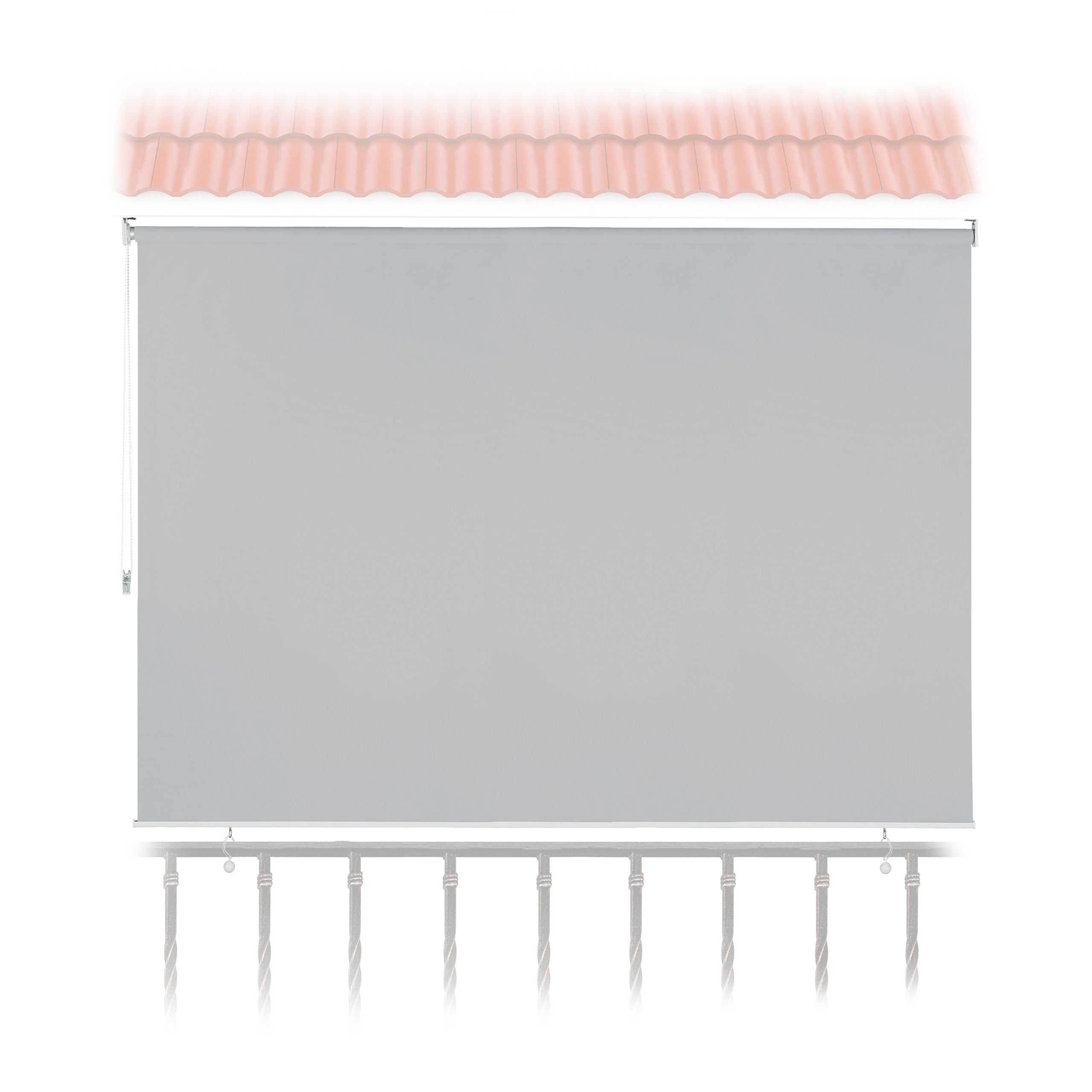 Relaxdays Store vertical, 140 x 180 cm, extérieur pour balcon, terrasse ...