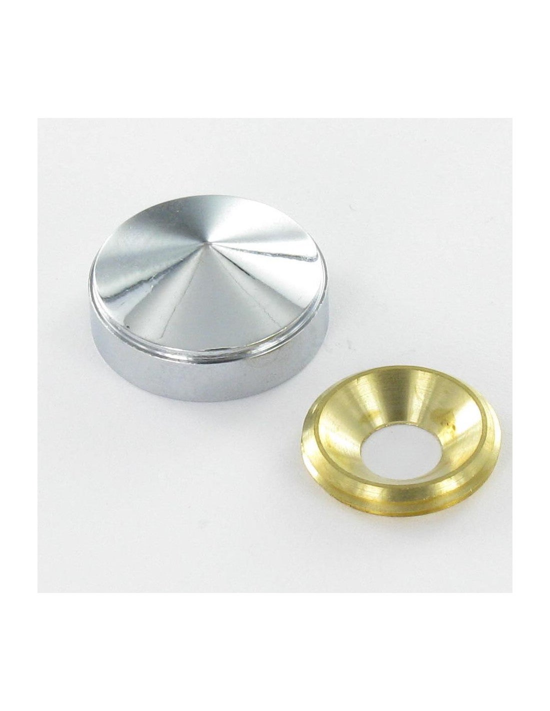 Rosace conique ou cache vis (1 rosace et 1 cuvette de vis) Laiton ...