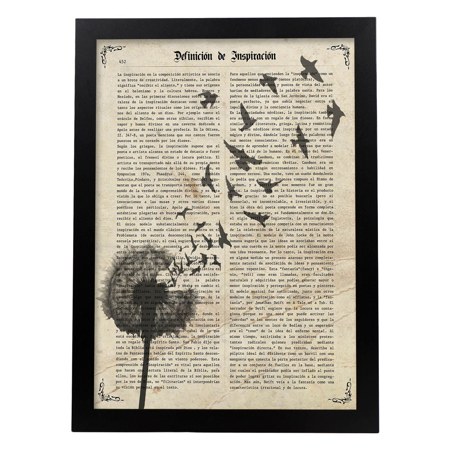 Poster De Diente De Leon Con Pajaros.láminas Vintage Para Posters Con ...