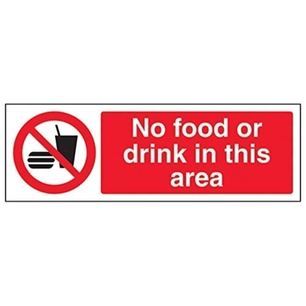 VSafety 53004AX-S "No food or drink in this area" (No cibo o bevande in ...