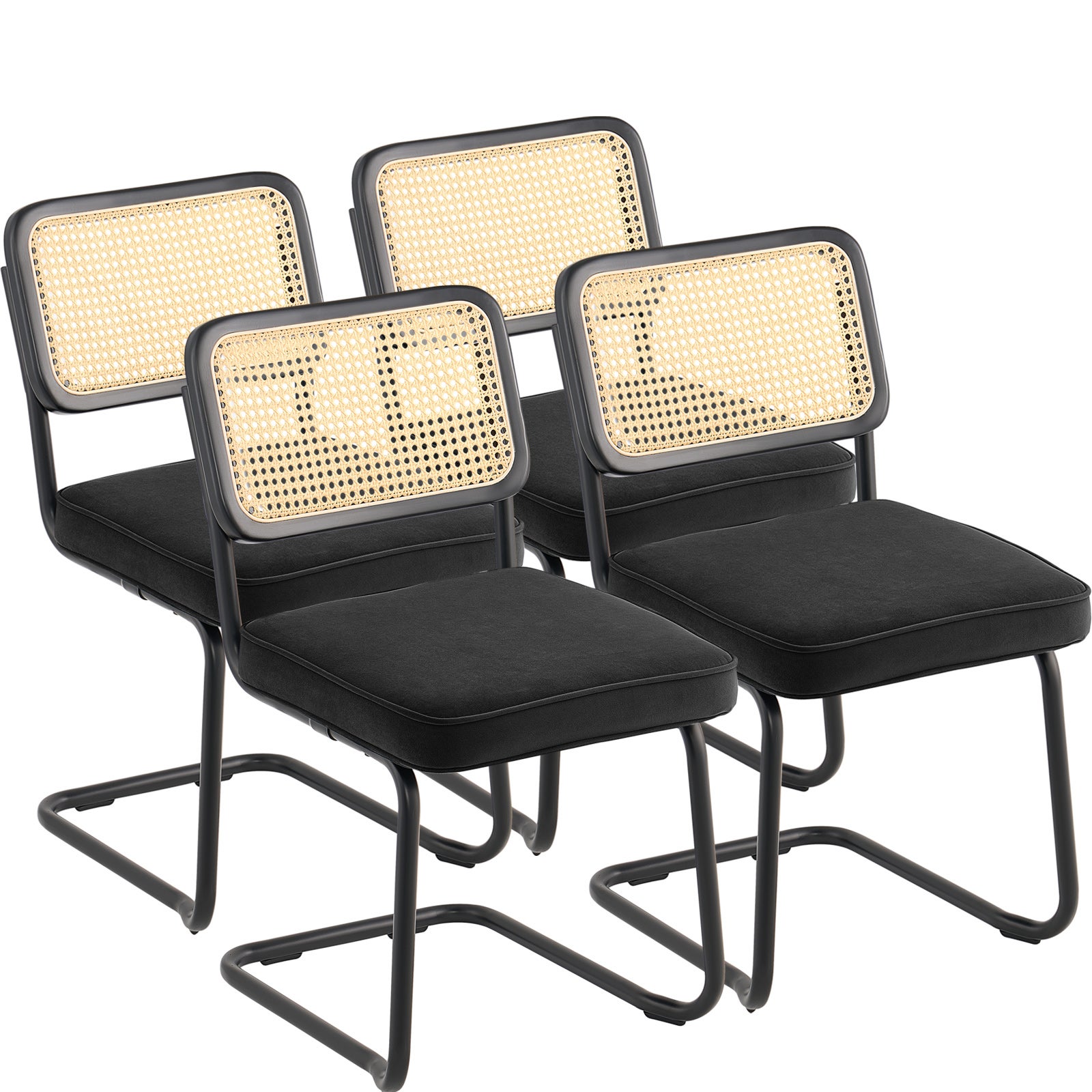 Sillas de Mimbre,Juego de VEVOR 4,Sillas de Comedor Modernas de ...