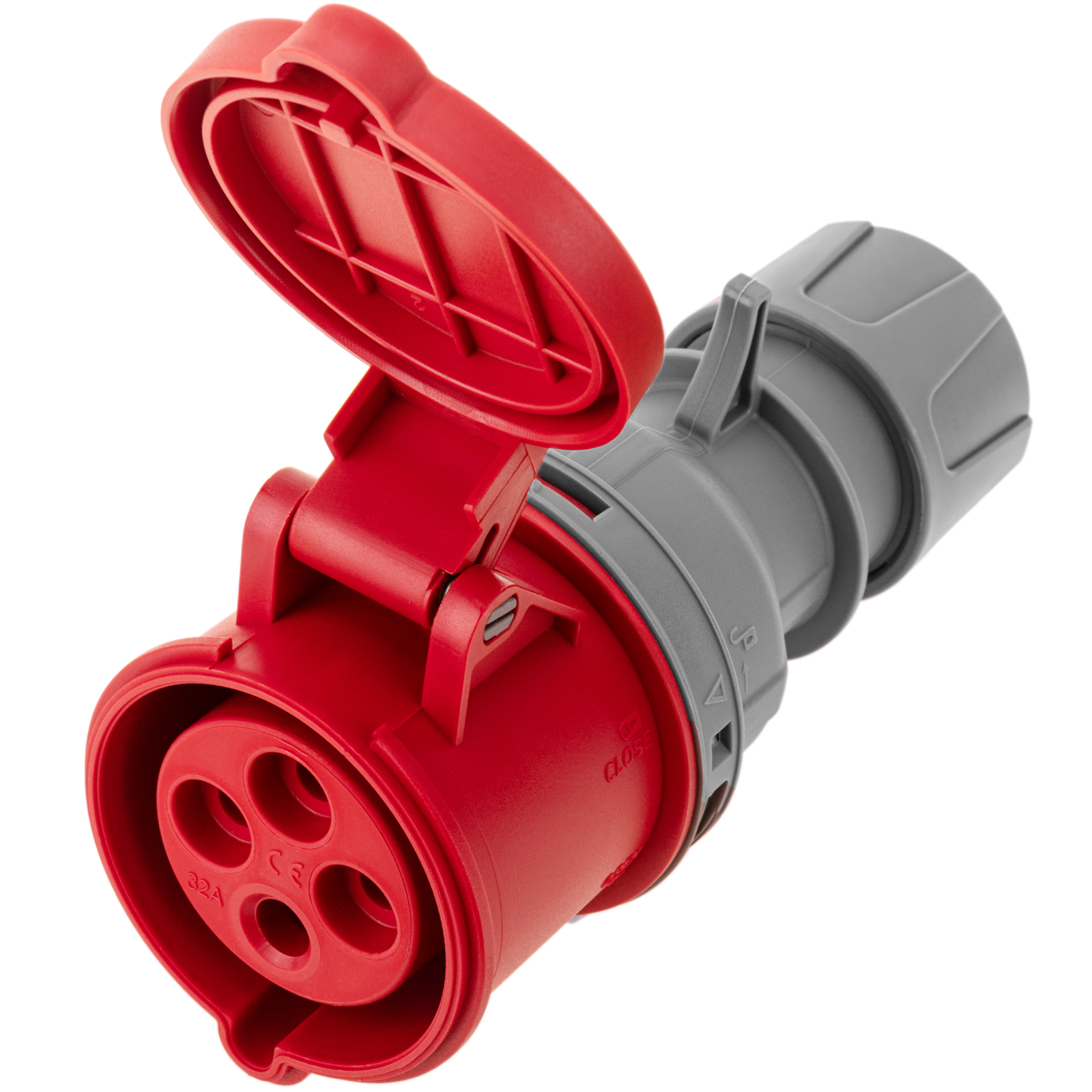 Base de enchufe industrial CETAC hembra 3P+T 32A 380V IP44 aérea ...