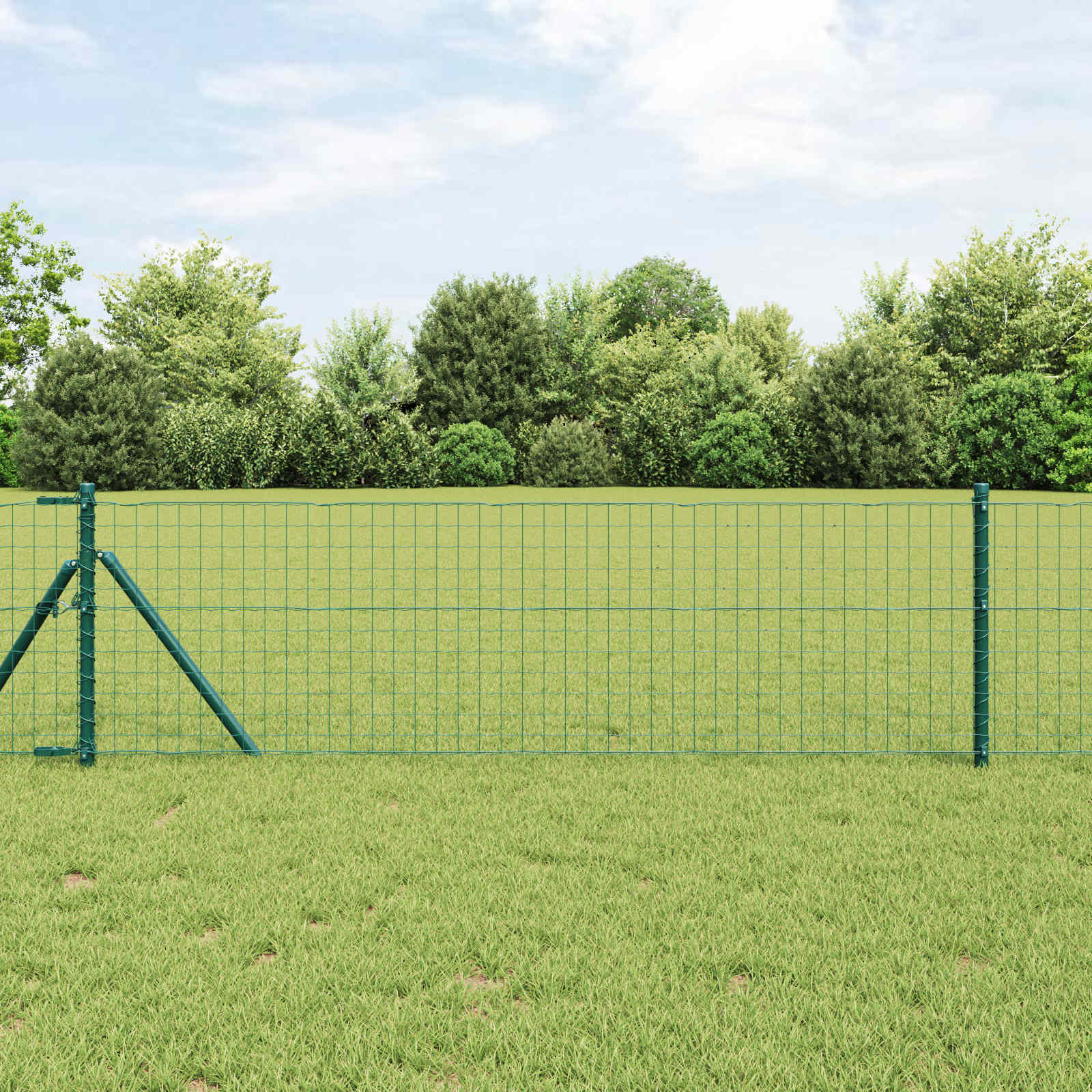 Poste de Valla 2 pcs Verde 120 cm vidaXL | Leroy Merlin