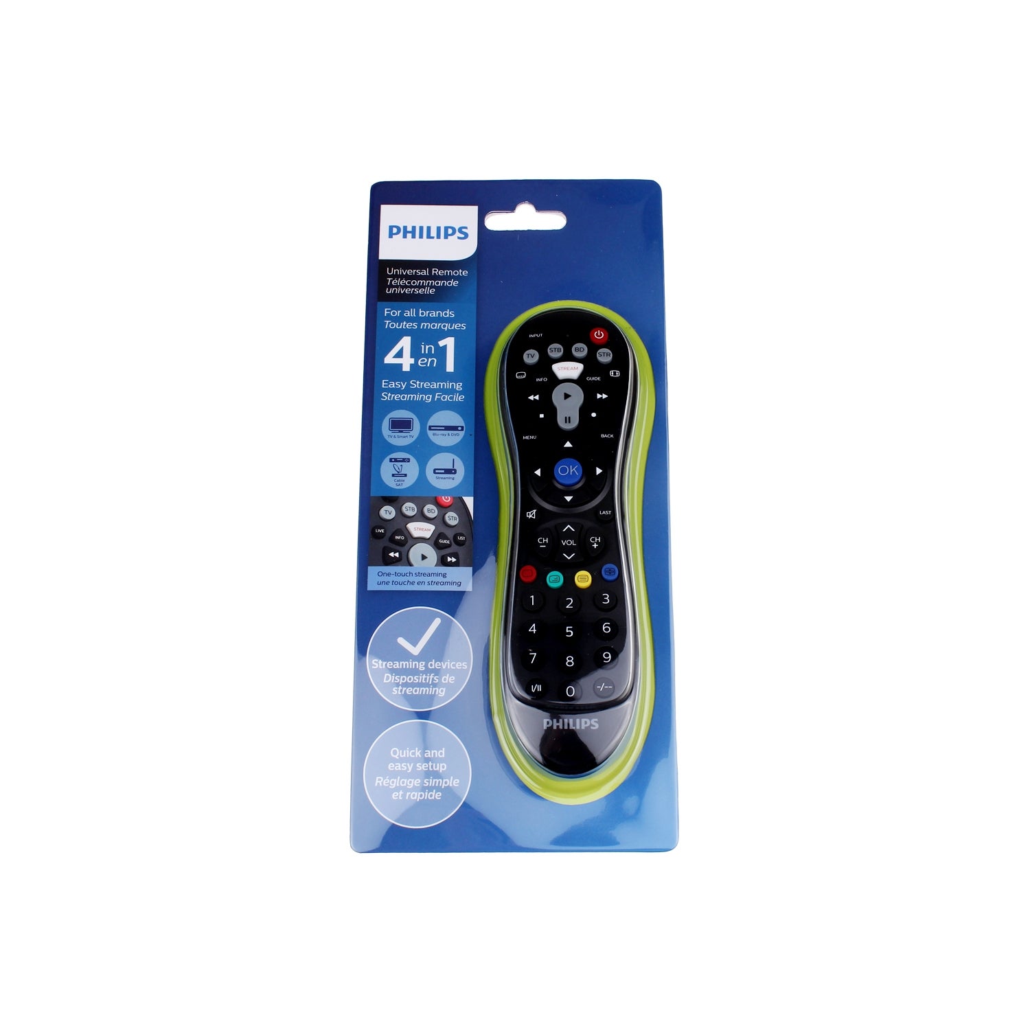 Philips - telecommande srp3014/10 (4 en 1) - srp301410 | Leroy Merlin