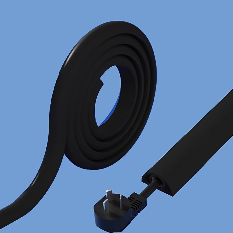 Cache-fil autocollant pour mur, cache-fil flexible en PVC pour la ...