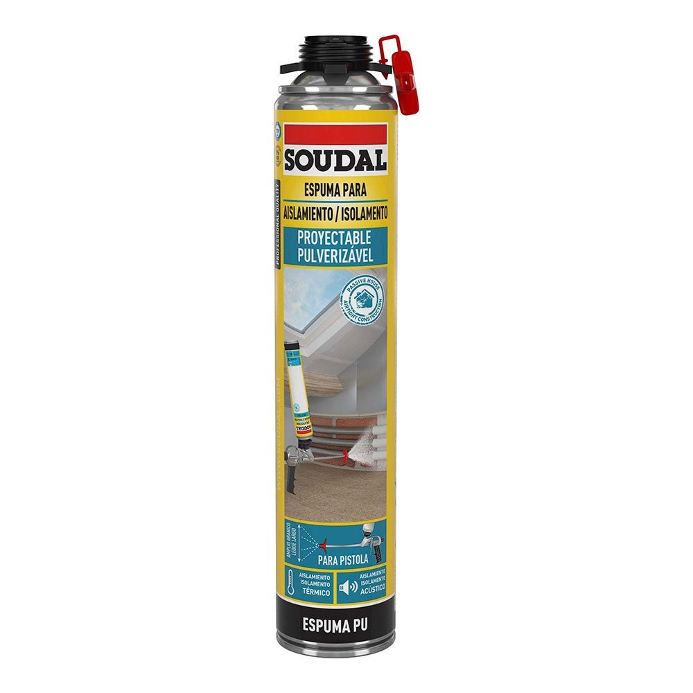 Espuma proyectable pistola 700ml soudal | Leroy Merlin