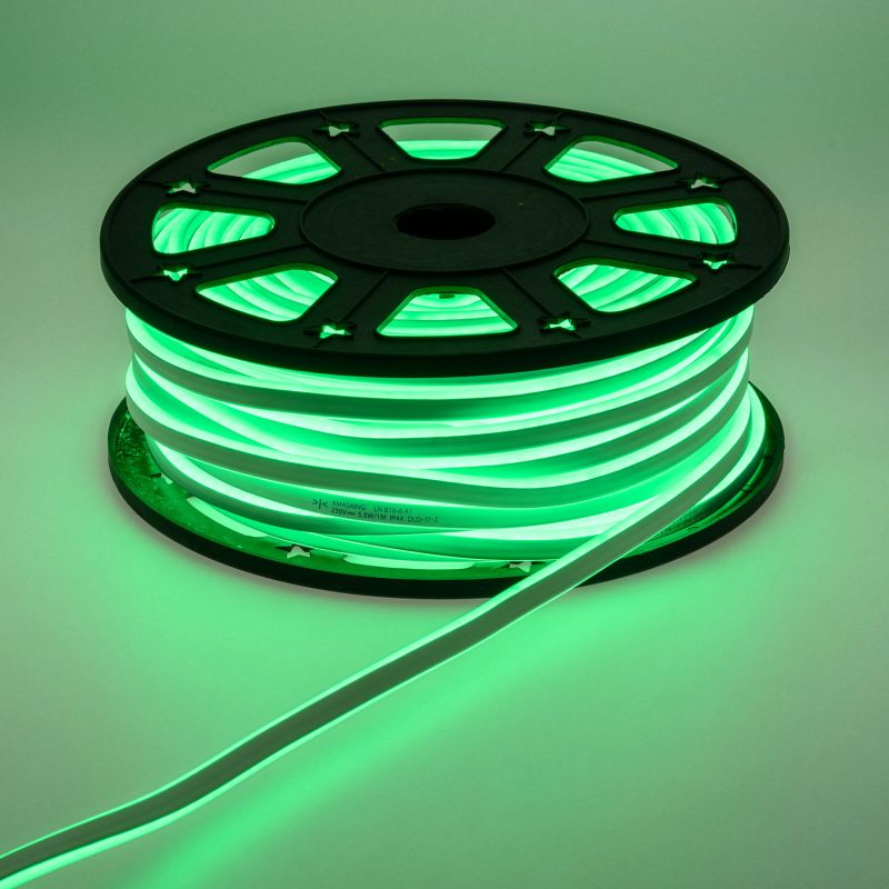Néon flexible double face vert 50M IP65 6000 LED sécable 230V ...