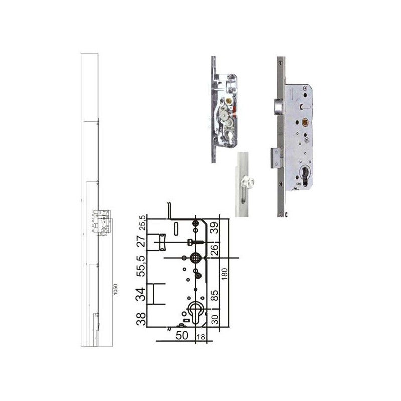 Serratura Inf.Multipunto Sicurtop E35 1685 Agb | Leroy Merlin