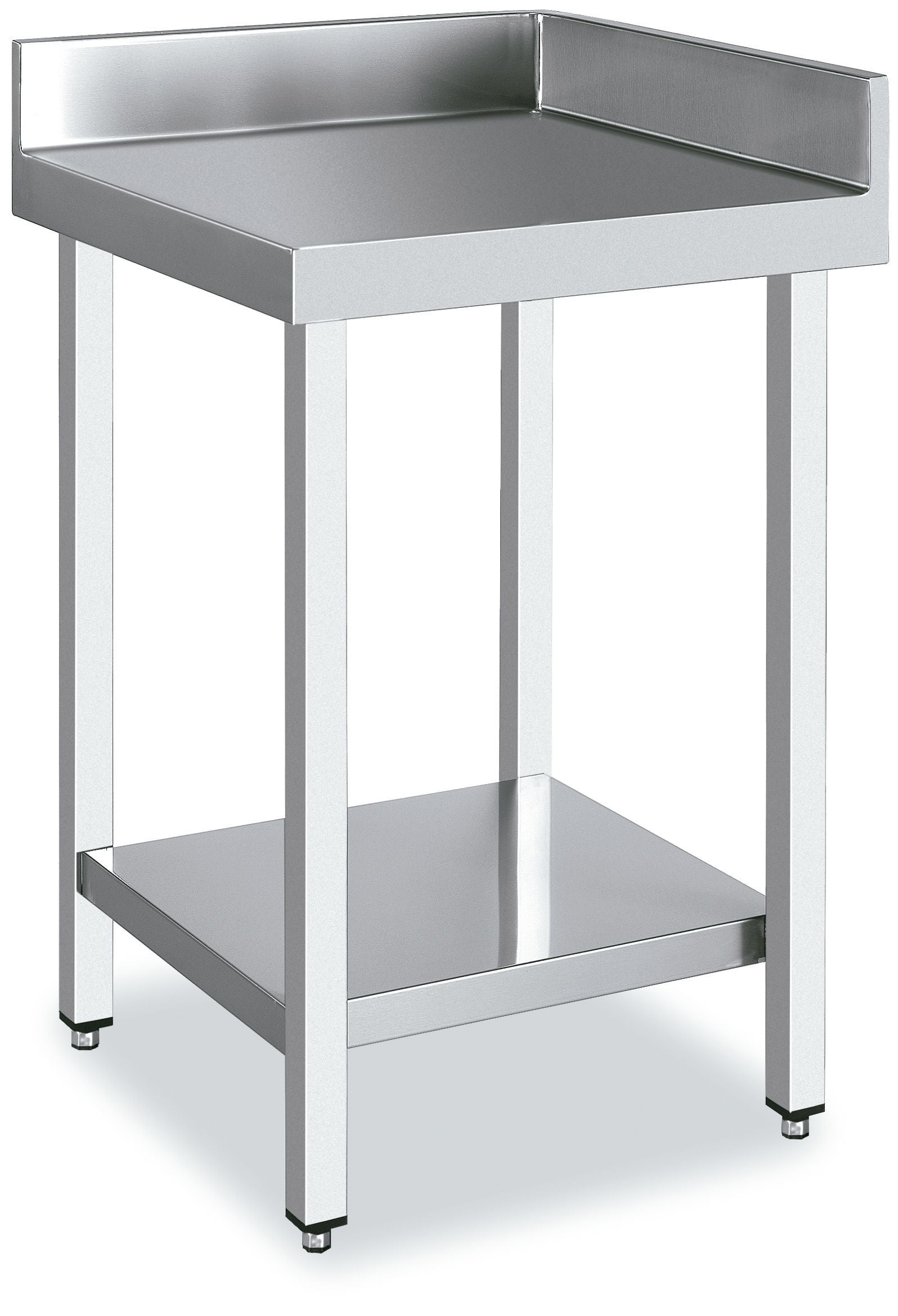 Table d'Angle 90º Inox Avec une Etagère - Distform - l70- L0- P70- h0 ...