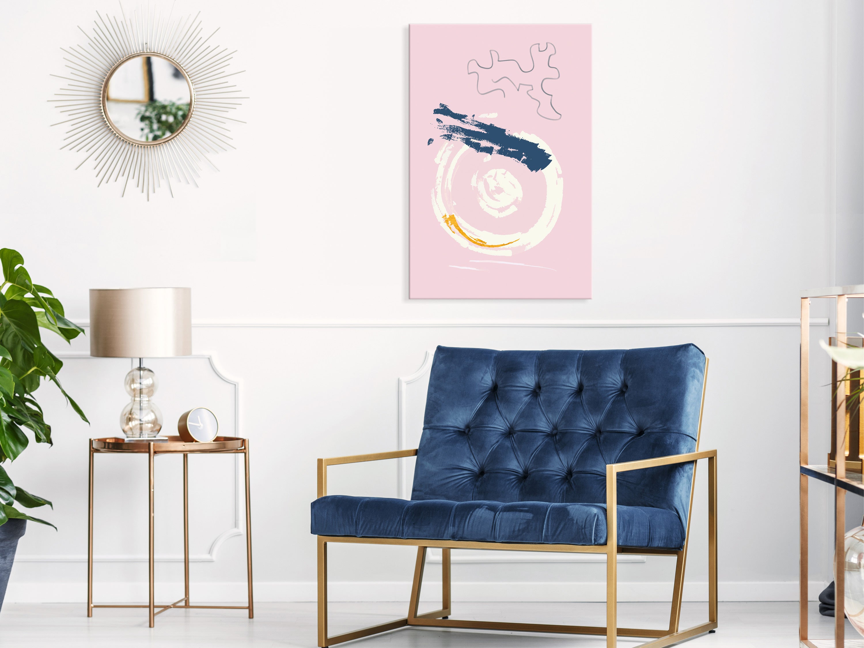 Tableau - Pink Accent (1 Part) Vertical [60x90] | Leroy Merlin