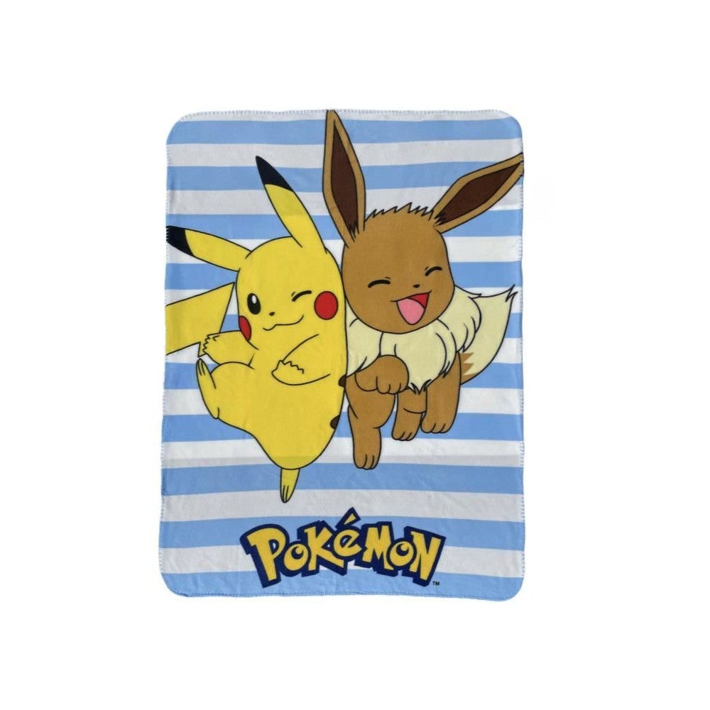 Plaid - POKEMON - Pikachu et Evoli - 100 x 140 cm | Leroy Merlin