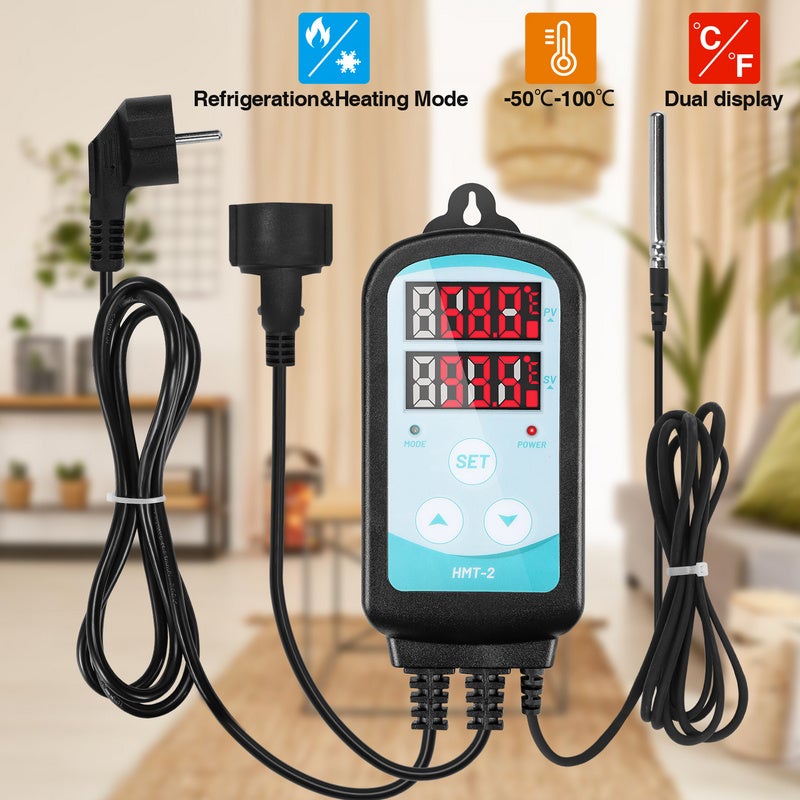 Controlador de temperatura LCD PID 3000W Controlador de temperatura ...