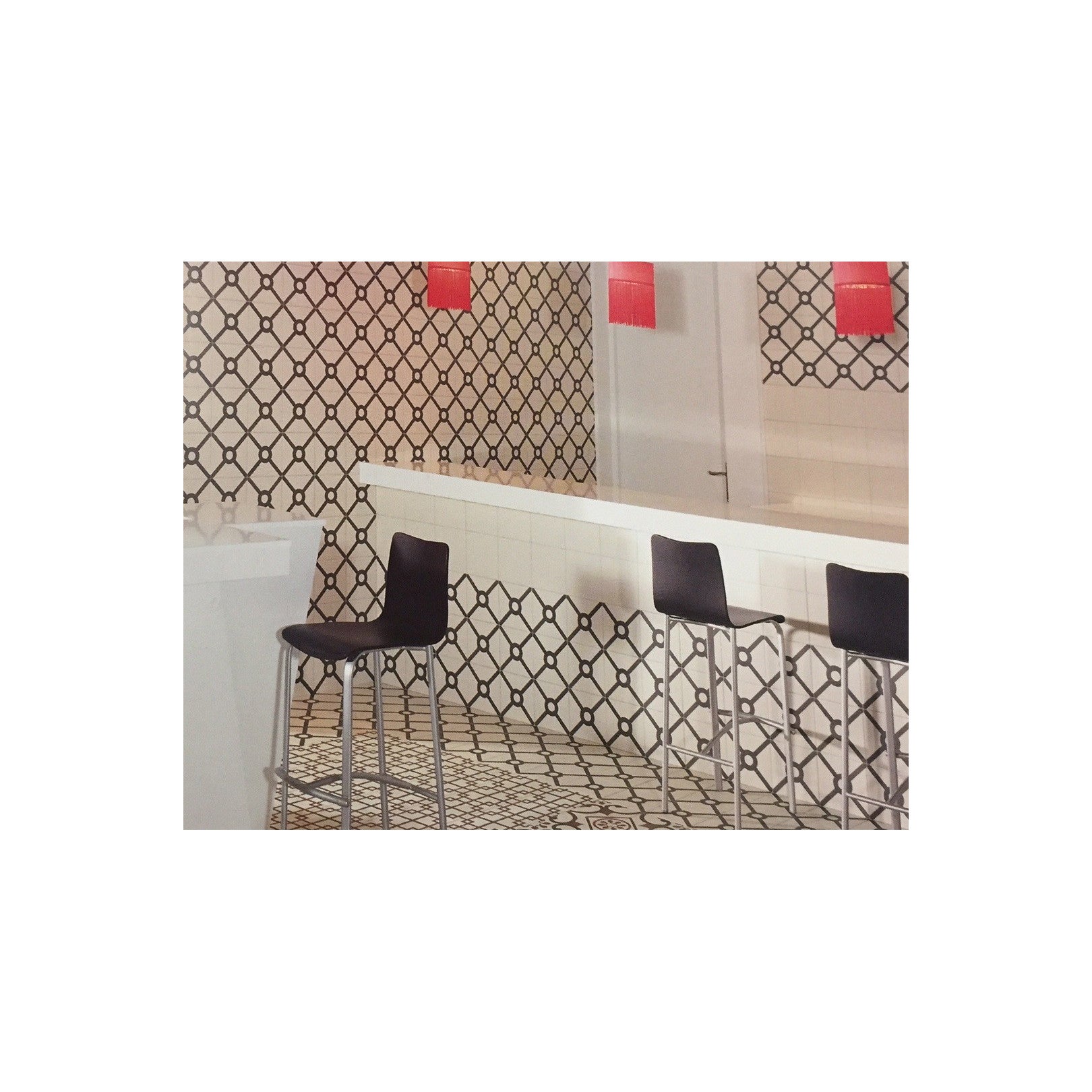 Carrelage effet carreau de ciment LONDON CLASS CHELSEA 20x20cm Gris ...