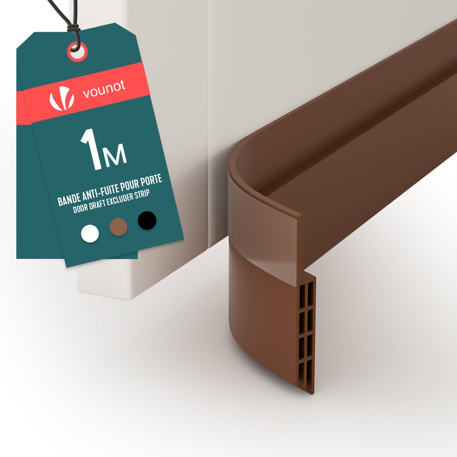 Bas de porte isolant 100cm découpable - Boudin de porte coupe-froid ...