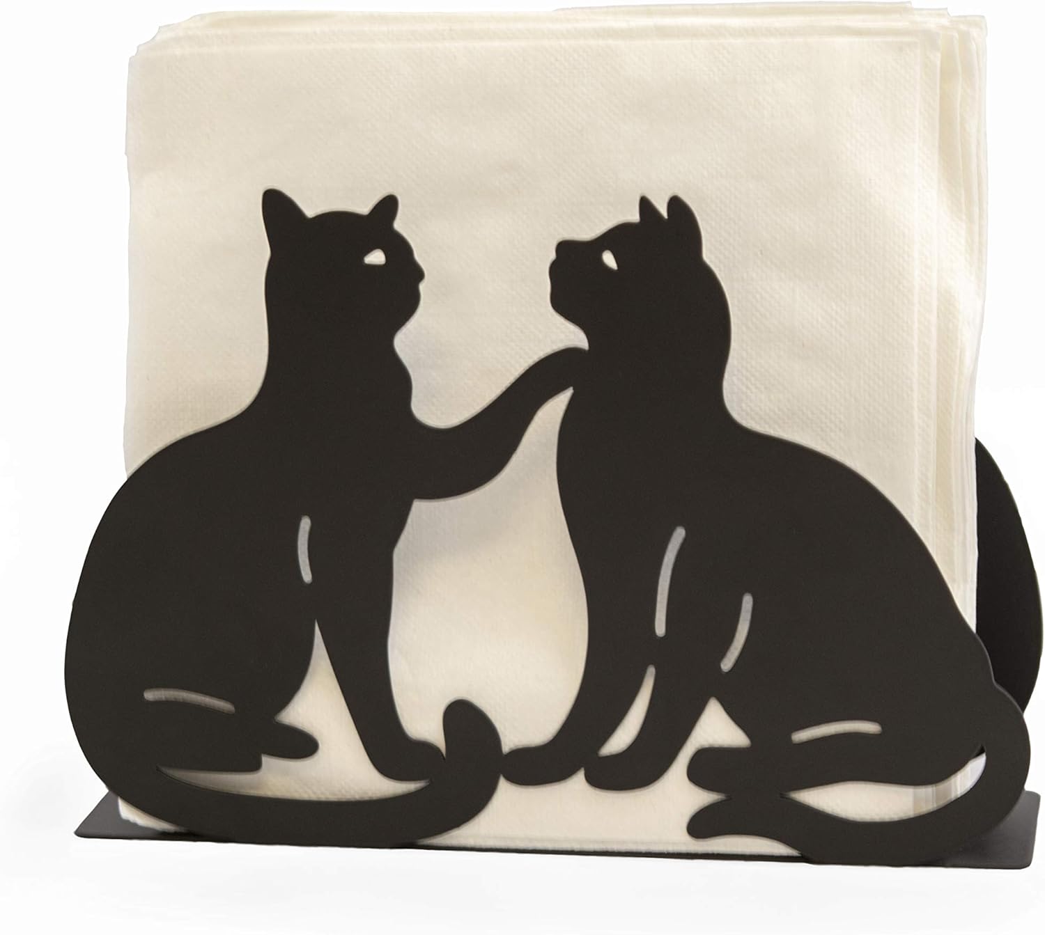Servilletero con estampado de gato, negro | Leroy Merlin