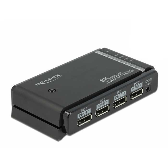 DeLOCK Switch DisplayPort 2x 2 entrées DisplayPort vers 1x 2 sorties ...