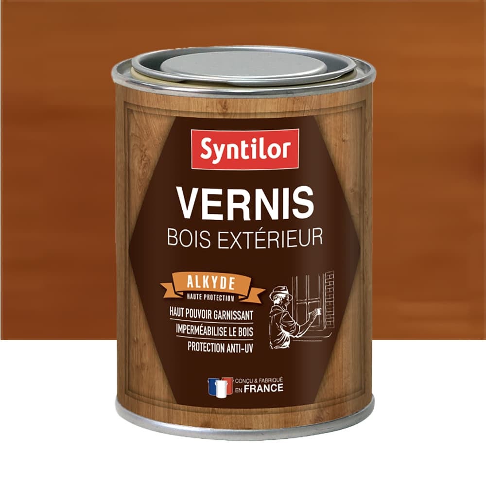 Vernis Alkyde Bois Exterieur SYNTILOR Chêne doré brillant 0,25 L ...