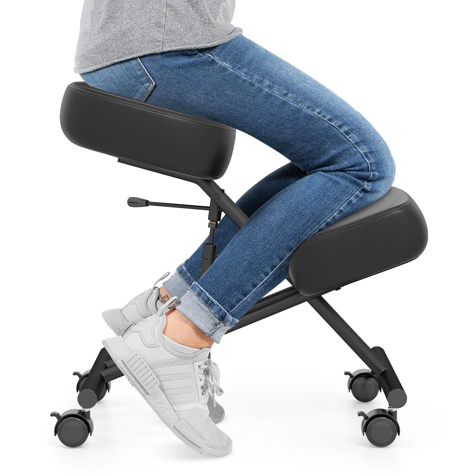 Chaise à Genoux Ergonomique Rembourrée, Siege Assis Genoux Réglable ...