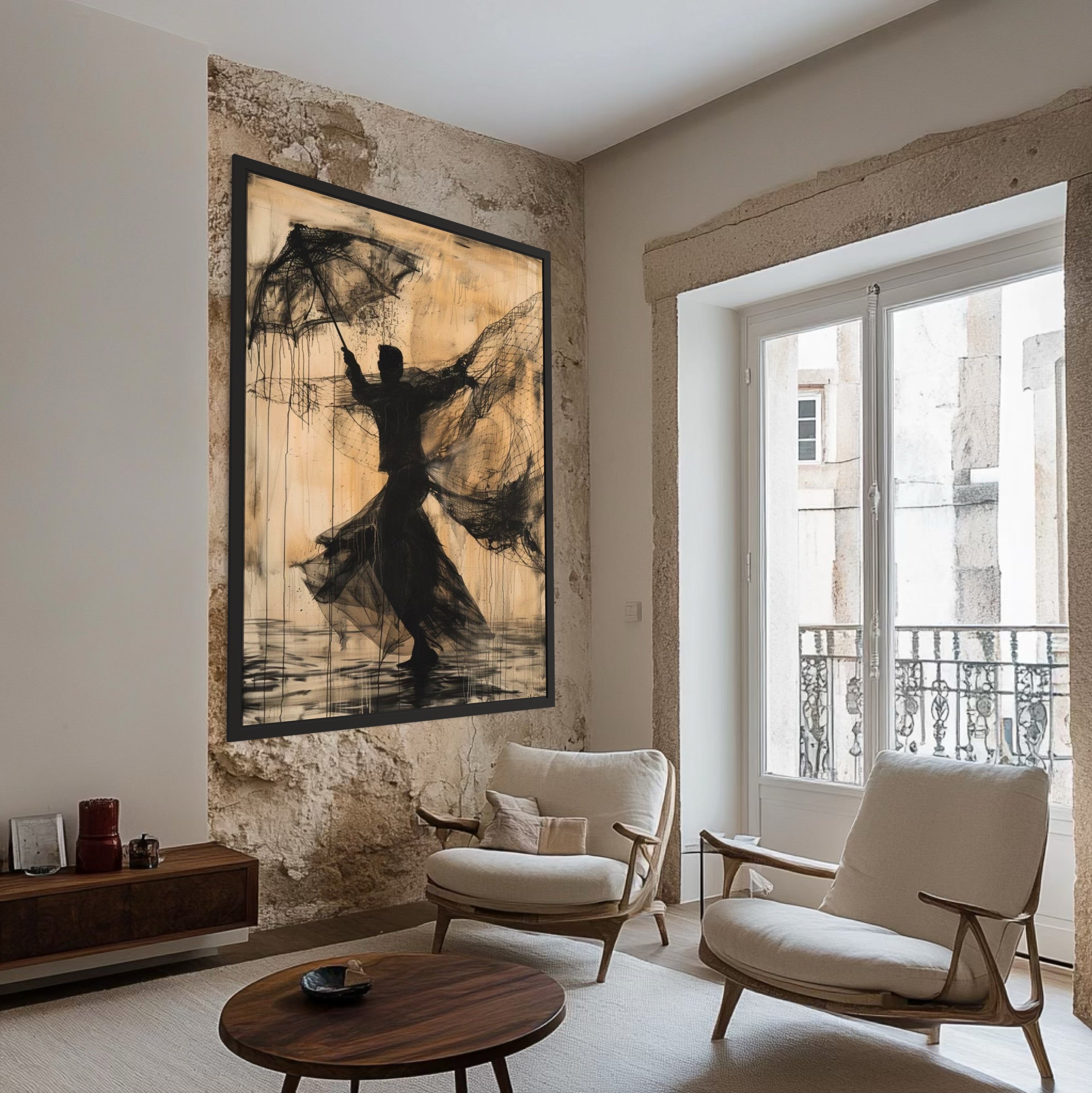 Estampe à encadrer, 70 x 100 cm. POLARTE-E « Symphonie du vent dans un ...