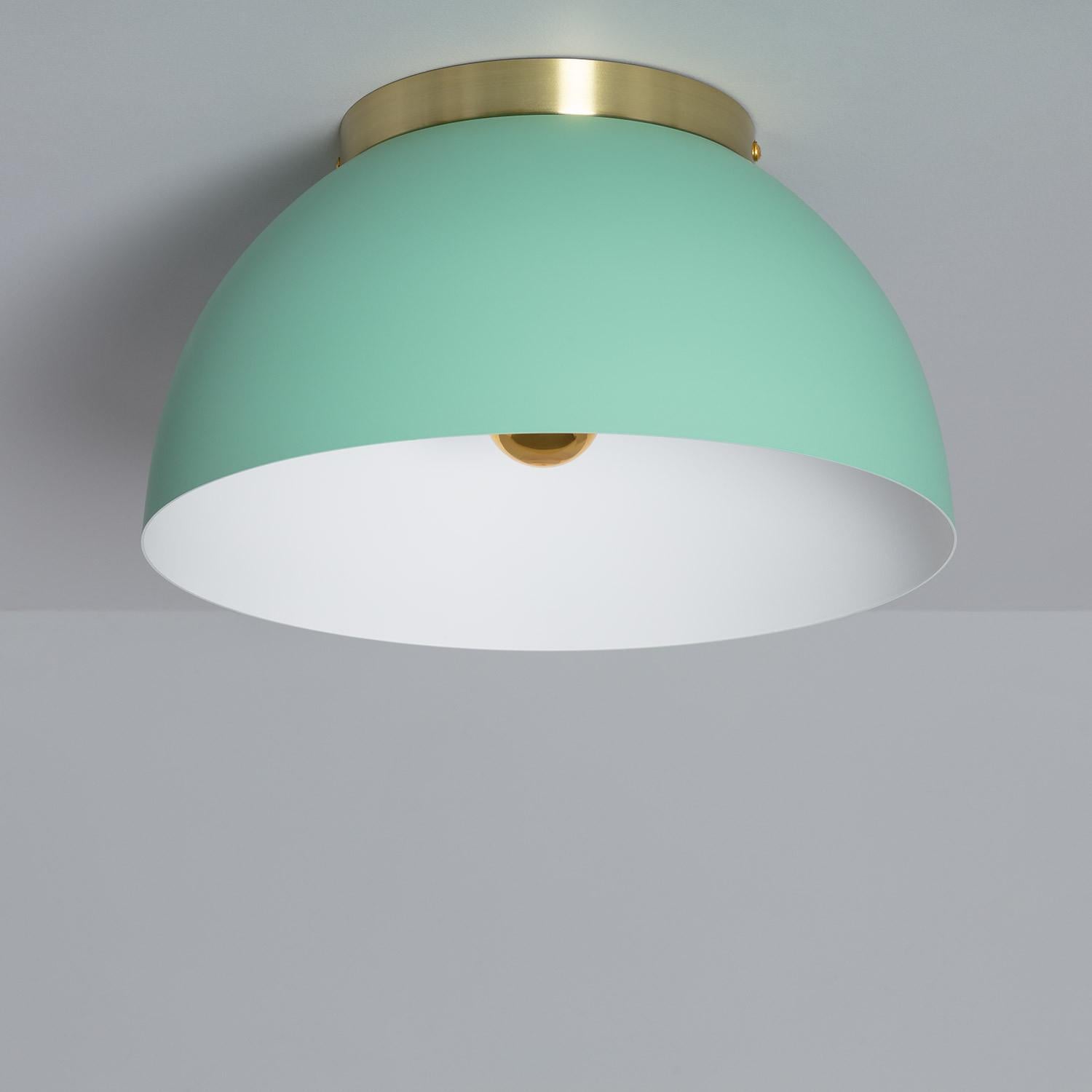 Ledkia Plafón Circular Aluminio Ø300 mm Bosco Gold Verde Menta | Leroy ...