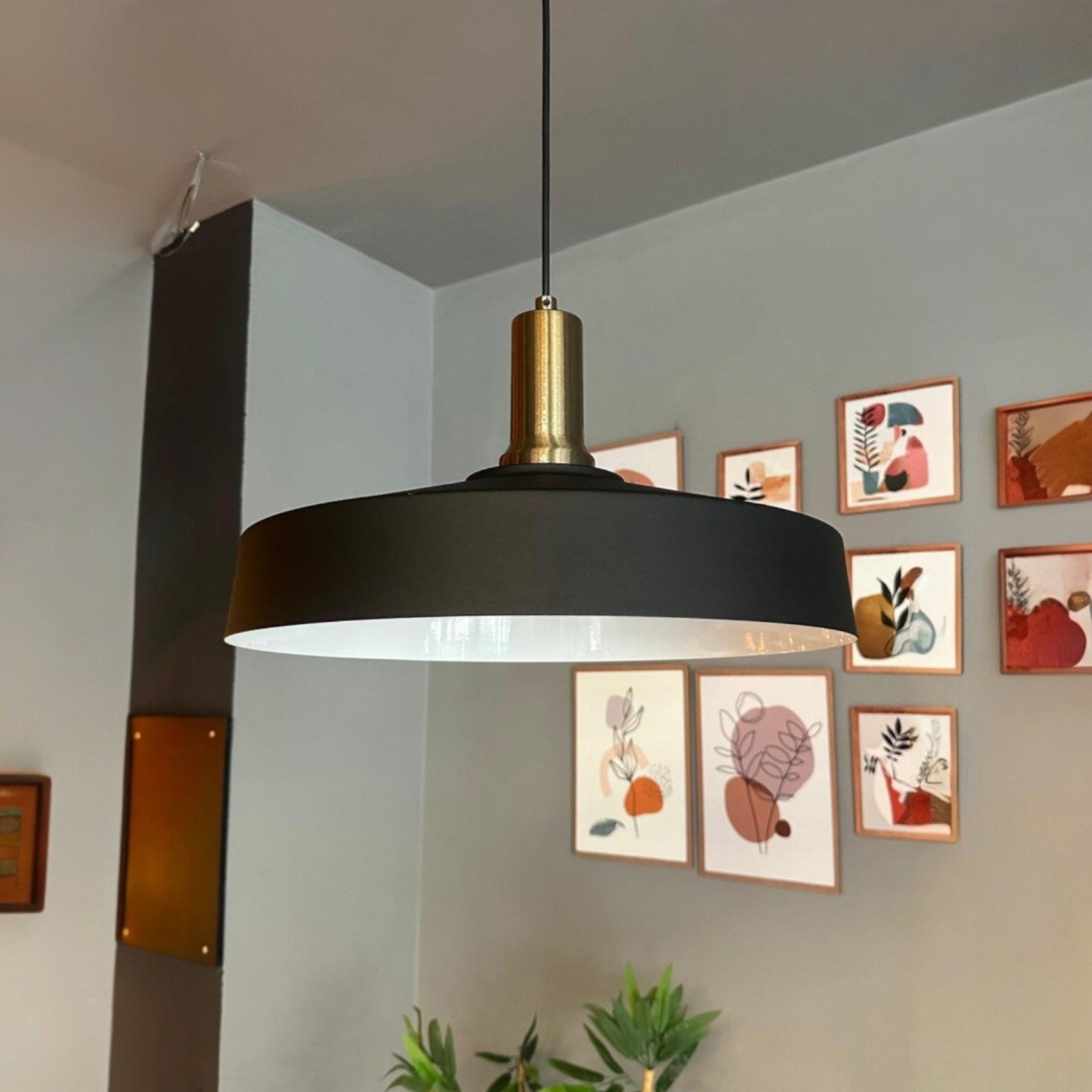 Bamyum Ace Lustre Simple en Métal Noir | Leroy Merlin