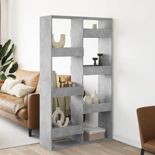 Cloison de séparation gris béton 100x33x175 bois d'ingénierie | Leroy ...