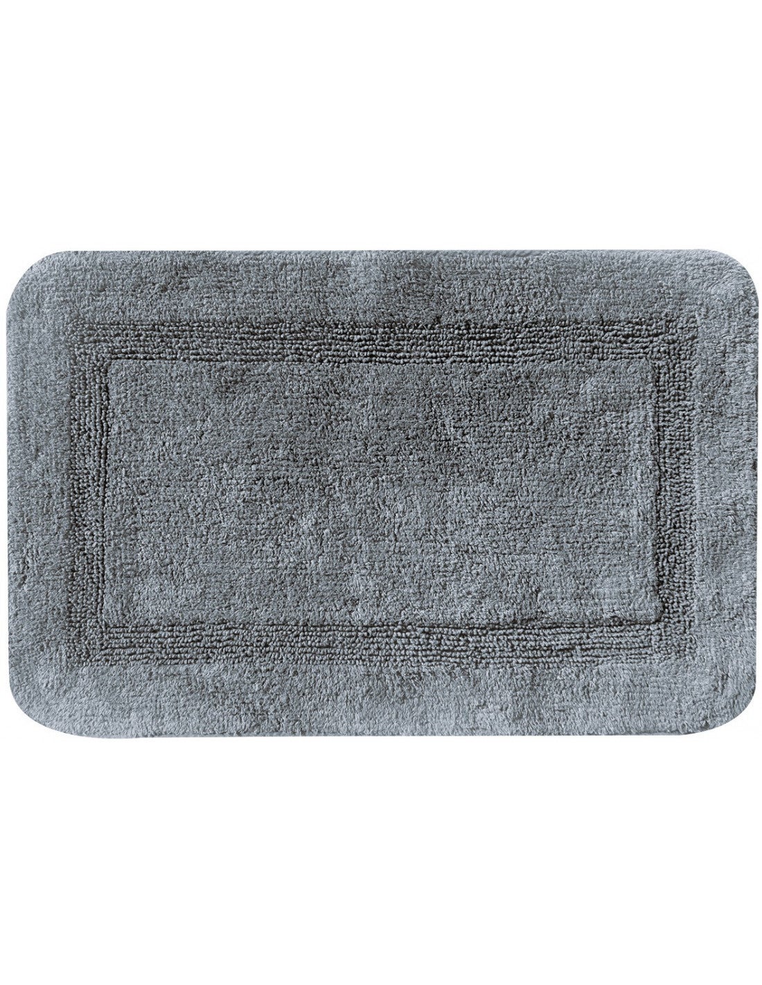 Tapis sortie de bain uni gris magma | Leroy Merlin