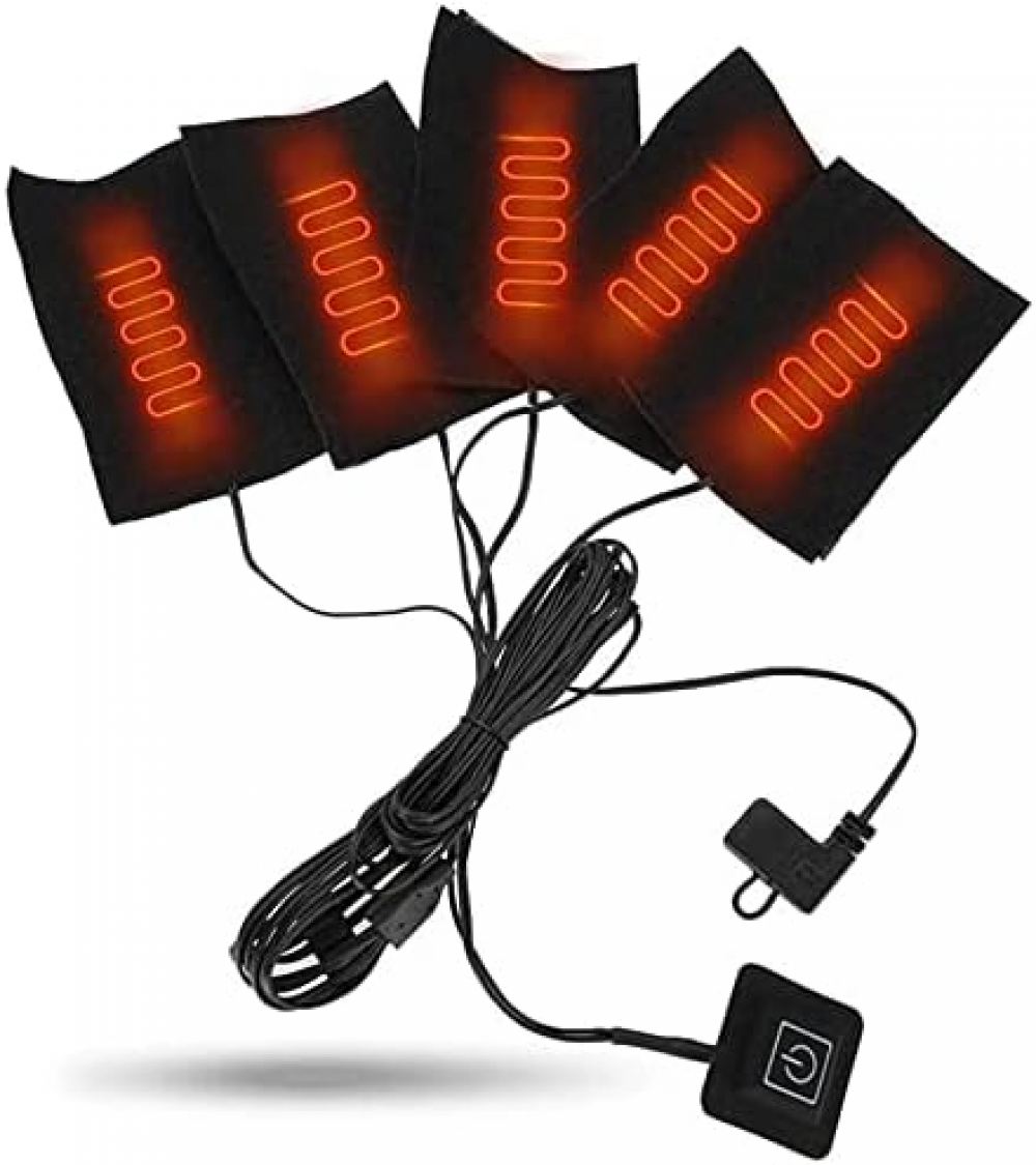 Chauffage électrique en Tissu USB, Cinq Coussins Chauffants Pliables ...