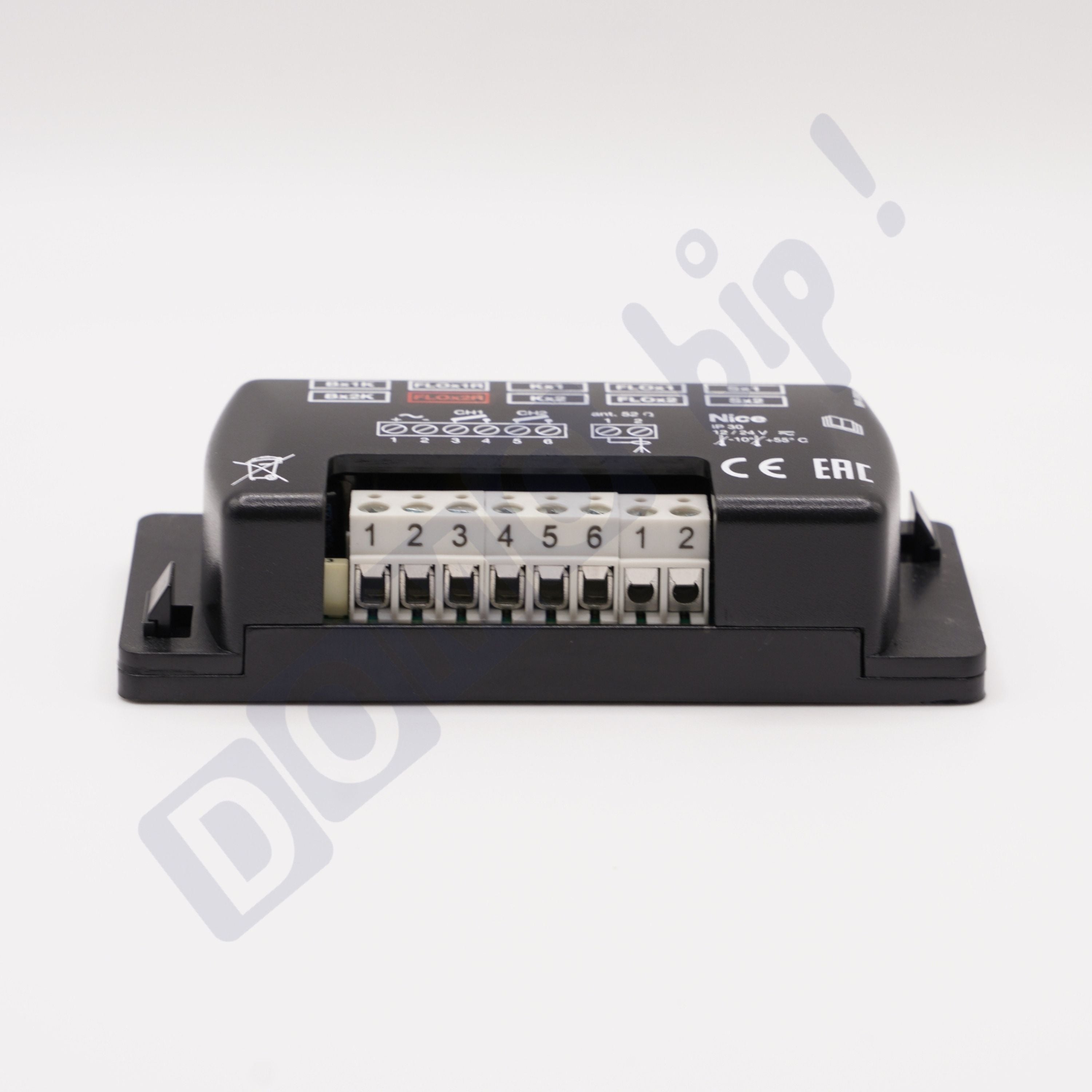 Récepteur Nice FLOX2R - 2 Canaux - 433,92 MHz - Rolling Code - Compatible Télécommandes Nice + 1 ...