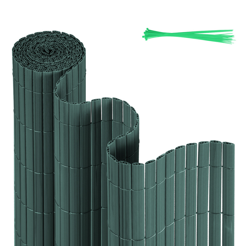 Pantalla de privacidad de caña de PVC para jardín, balcón, valla de ...