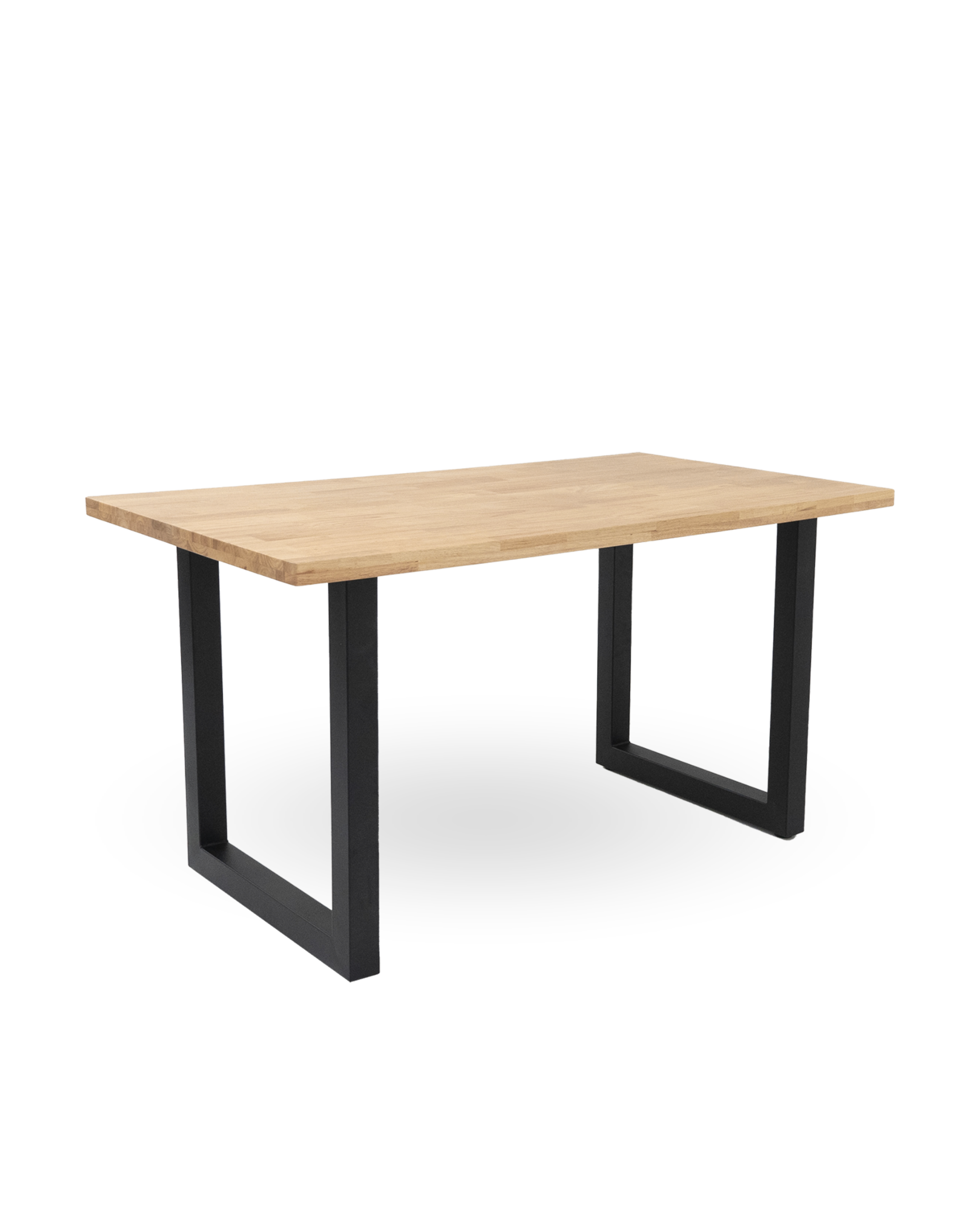 Mesa de comedor BARCELONA mesa salón acabado madera con patas de metal ...