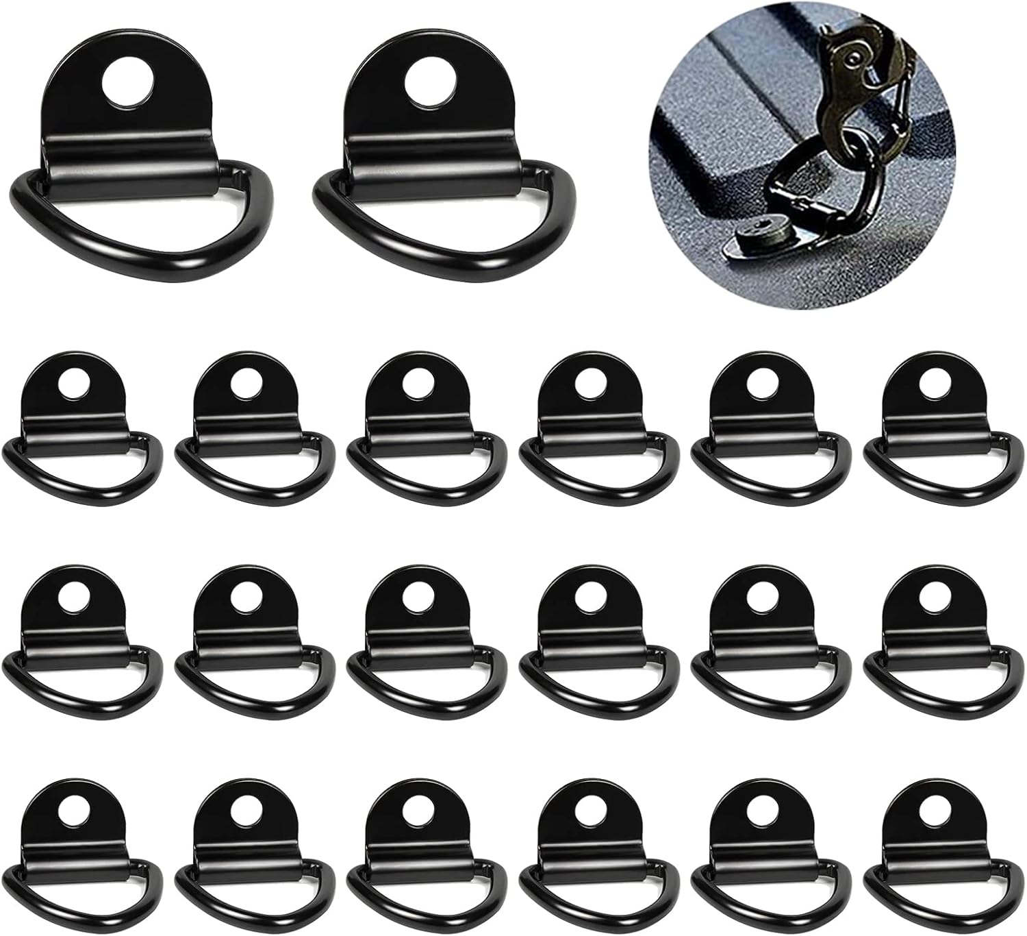 Anillos de Amarre Sólidos en D, 20 Piezas, Anillos de Montaje en D de ...
