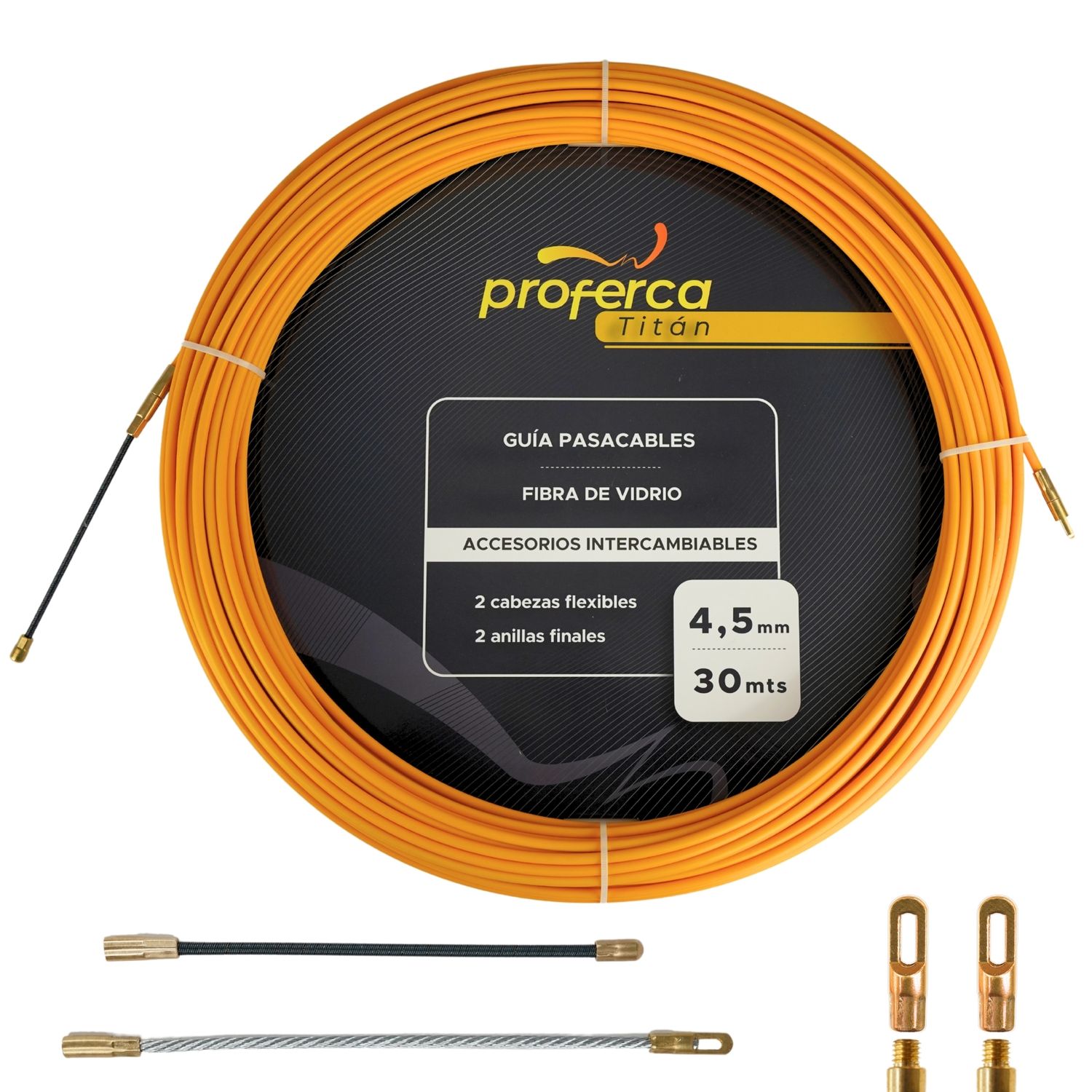 Aiguille Électricien Fibre de Verre 30m x 4,5mm | Tire Fils Électrique ...