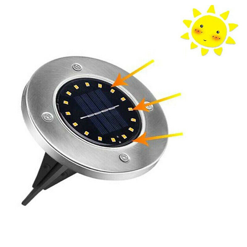 PROJECTEUR SOLAIRE 16 LED SMD POUR MARCHES D'ESCALIER, ÉCLAIRAGE D ...