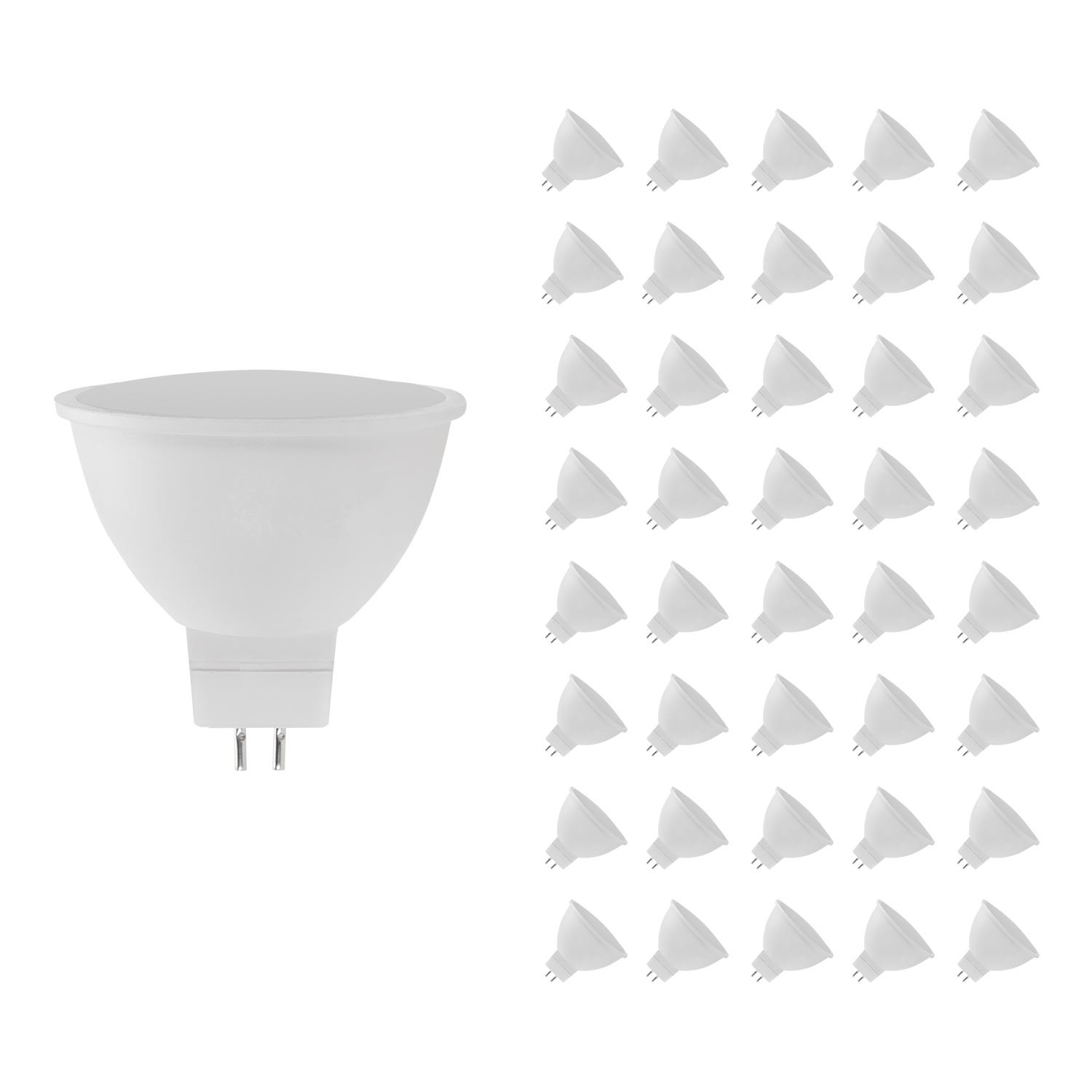 Pack 40 Ampoules LED GU5.3 Spot 8W Equi.60W 700lm 6000k Raydan Home ...