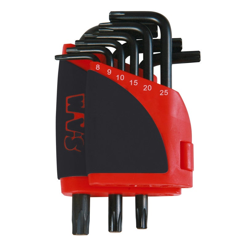 Jeu de 8 clés mâles Torx® (T8 T9 T10 T15 T20 T25 T27 T30 T40) SAM ...