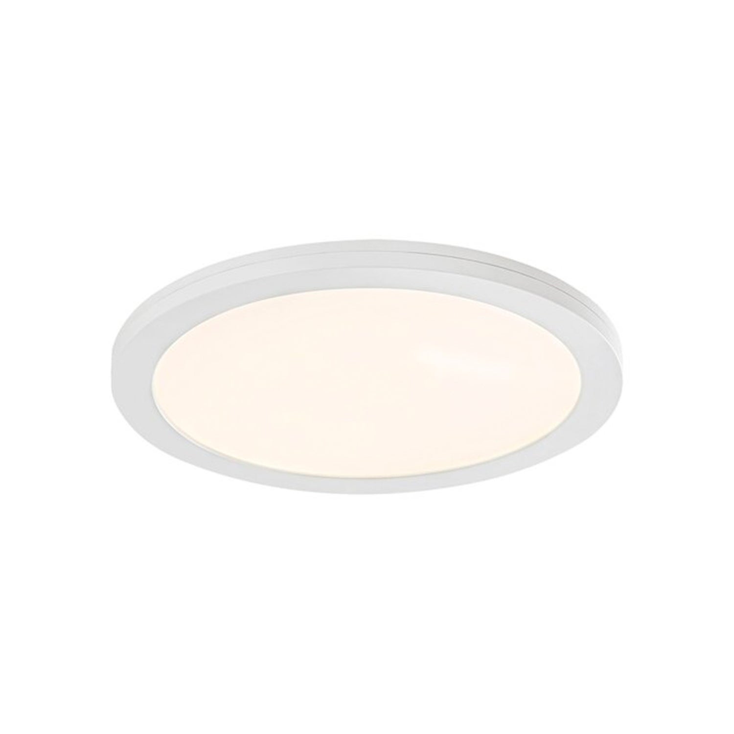 Sonnet - Downlight panneau de surface rond blanc - LED 18W 1500lm ...