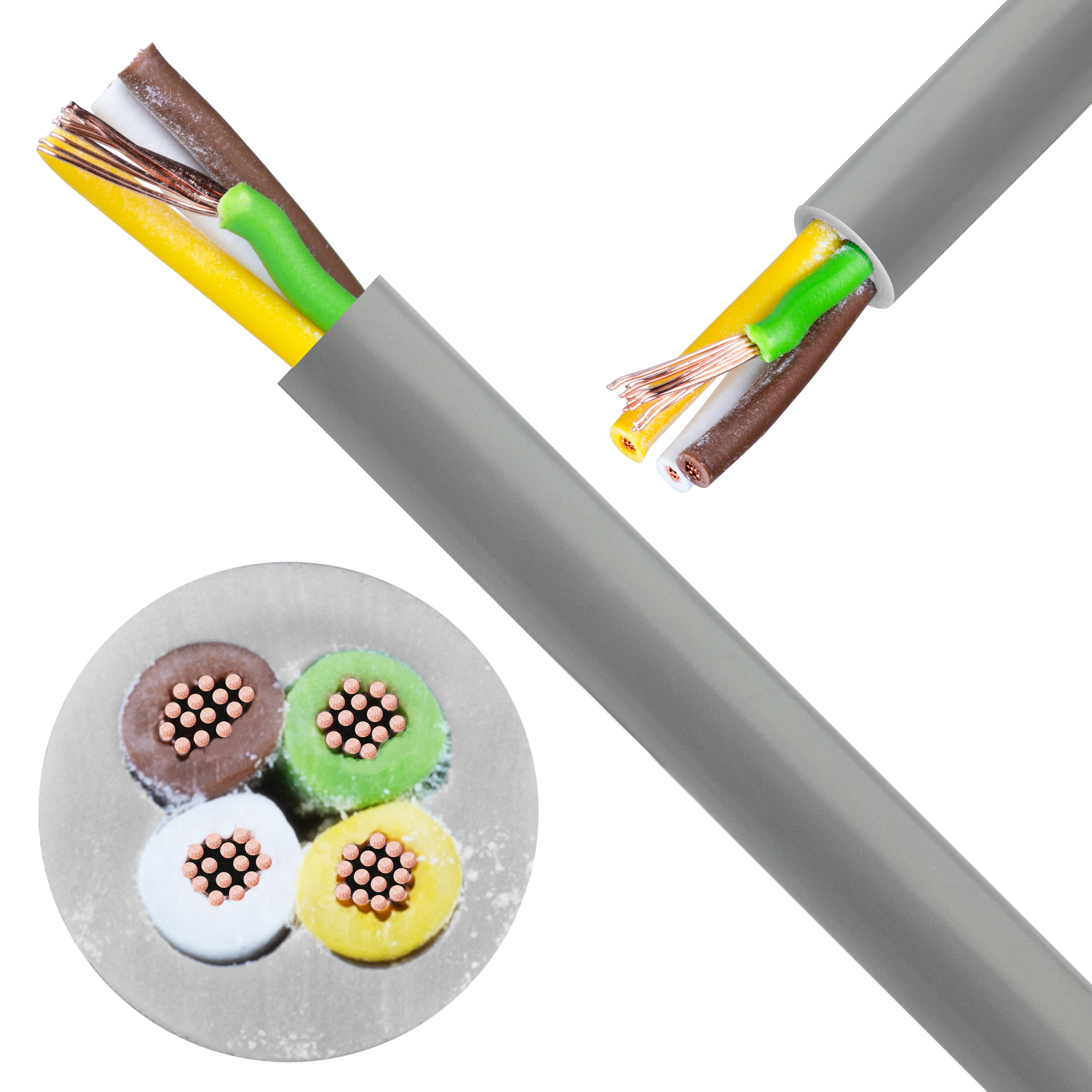 Kabel sterowniczy TECHNOTRONIK LIYY 4x0,25mm2 szary 300/300V ...