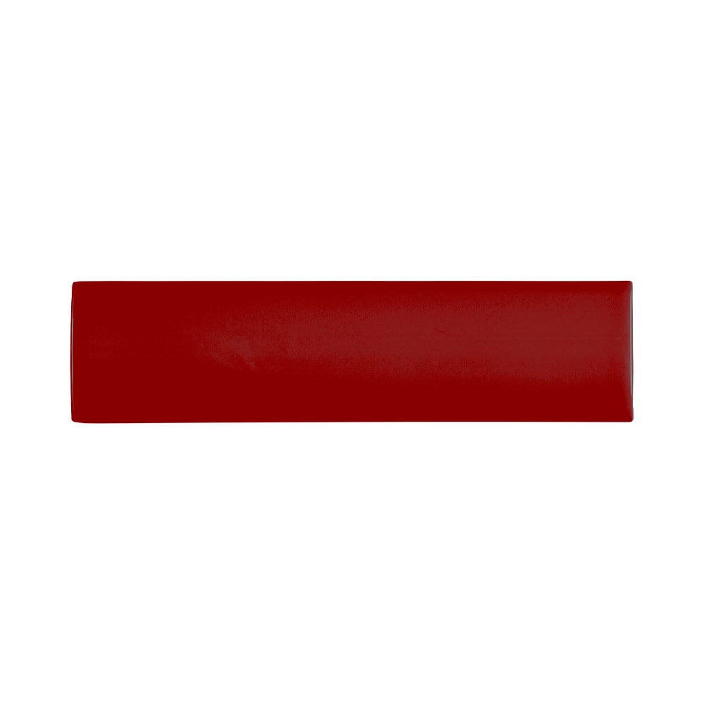 Carrelage Quart de rond extérieur 5x20 cm Couleur Rouge brillant (1 ...