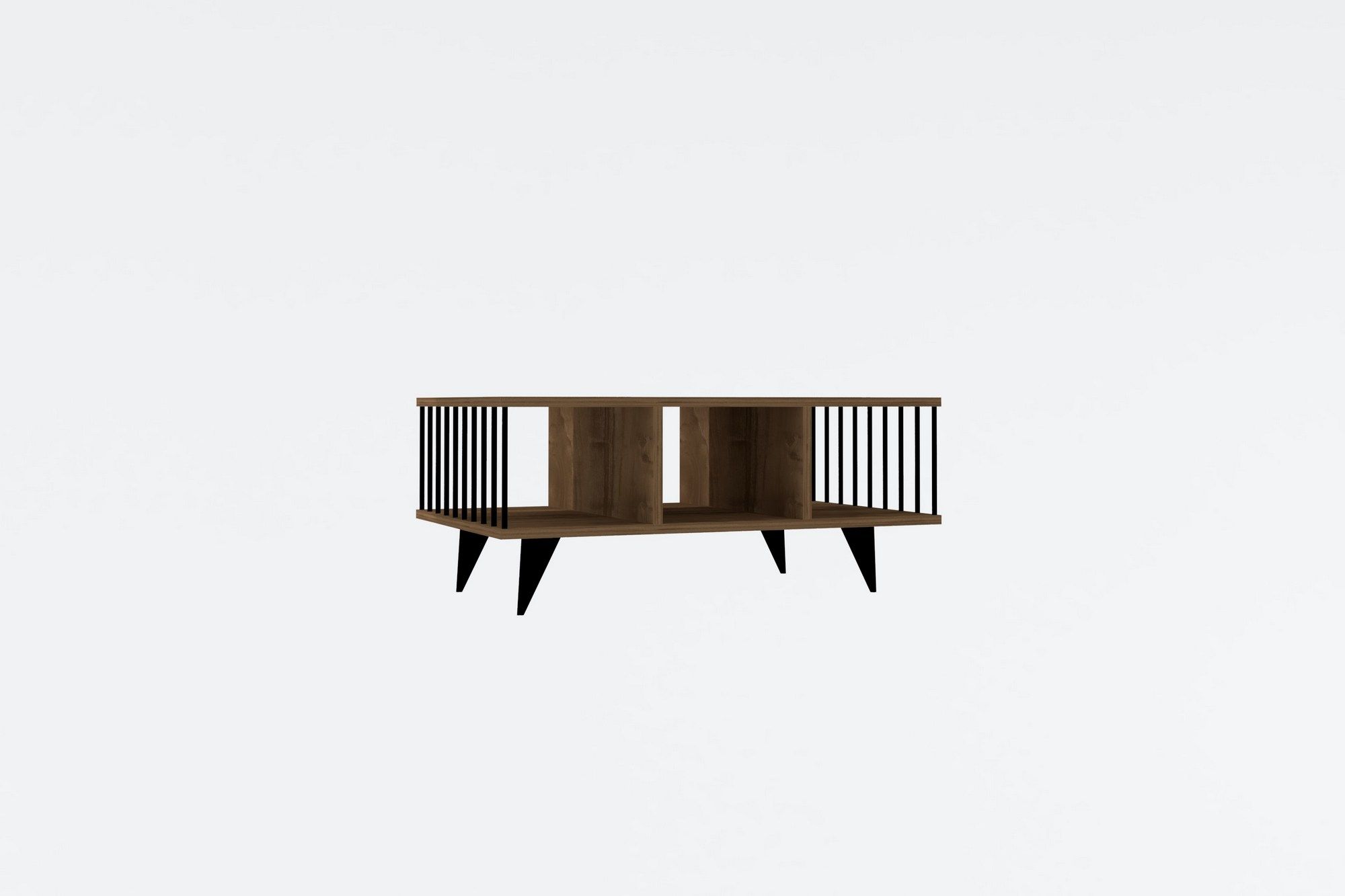 Table basse Rodas 90x60cm Bois clair et Noir | Leroy Merlin