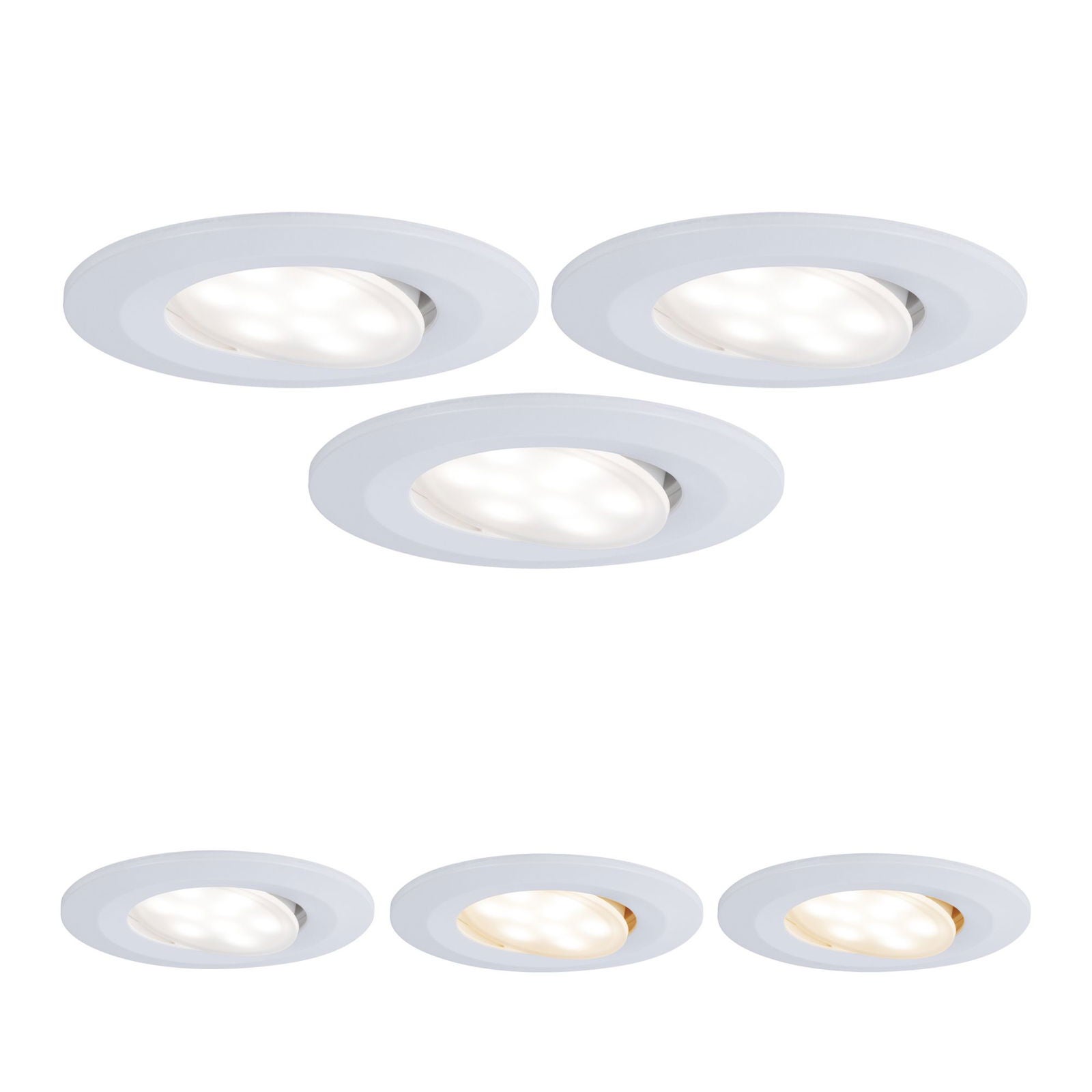Spot encastré LED Calla Kit de base orientable IP65 rond 90mm 30° 3x5W ...