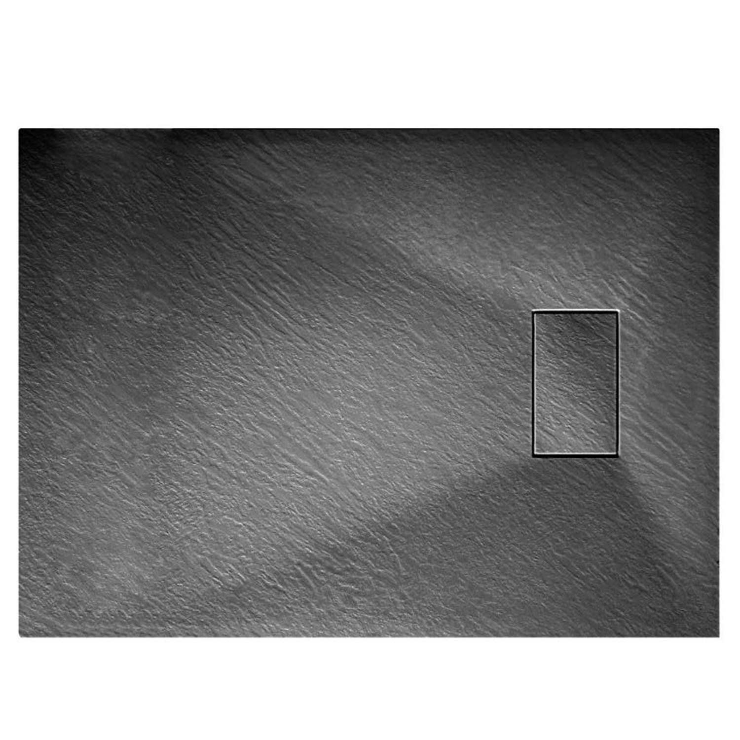 Bac à douche 90x140x2,6 CM Anthracite Effet Pierre mod. Strong | Leroy ...