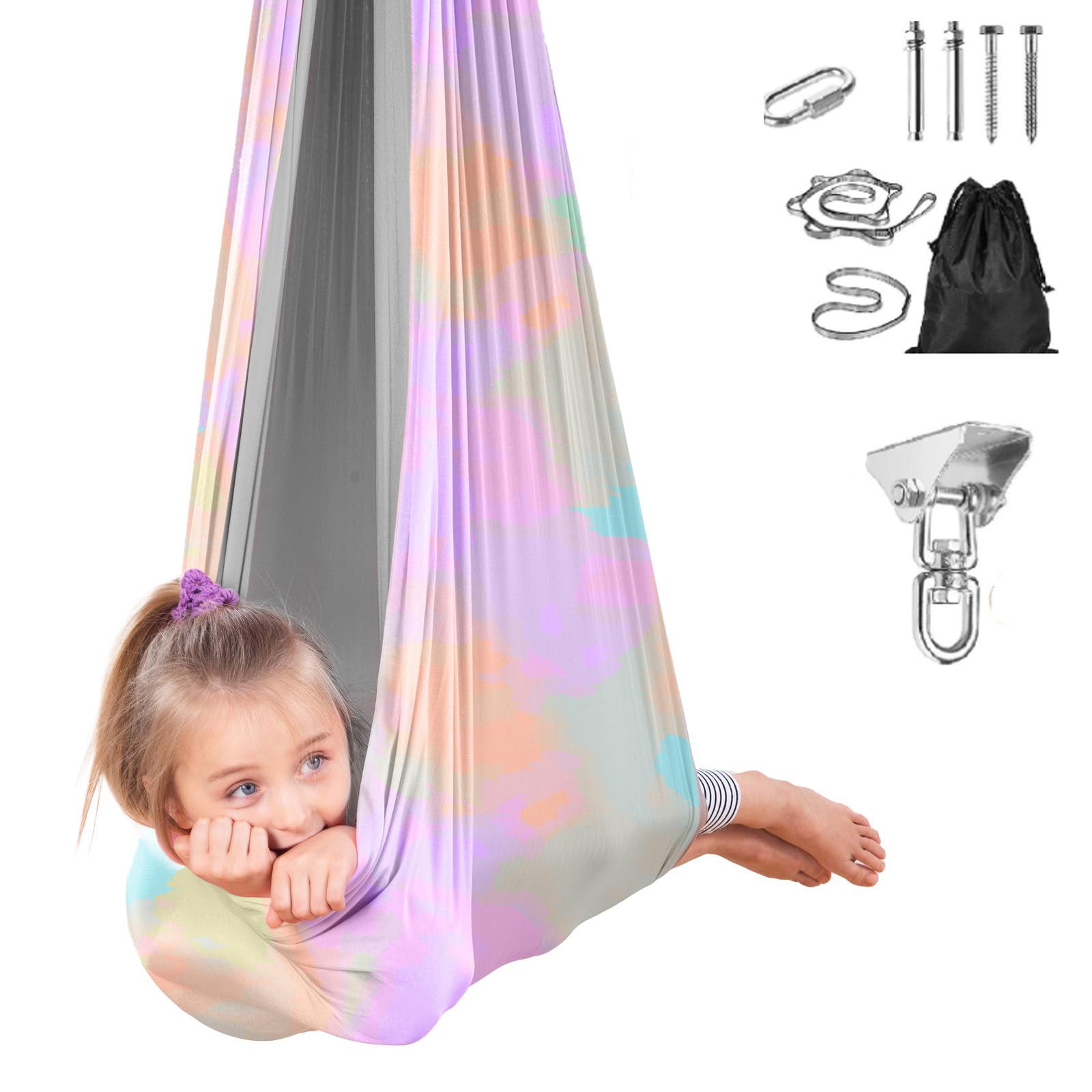 Hamac rotatif à 360°, hamac pour enfants, balançoire intérieure et ...