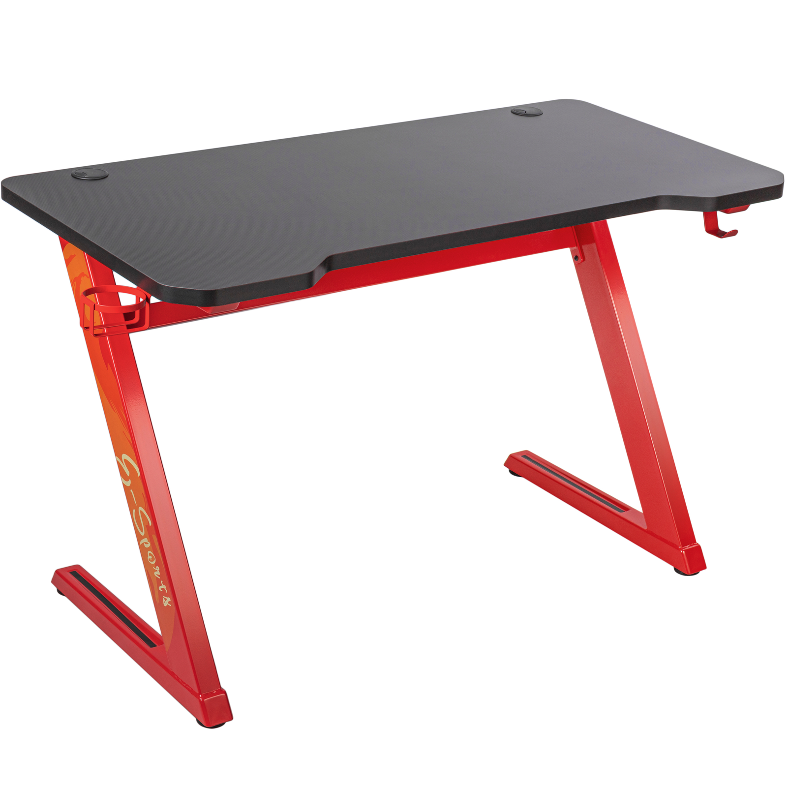 Mesa de gaming y juegos de PC con pies en Z 120 x 60 x 75 cm | Leroy Merlin