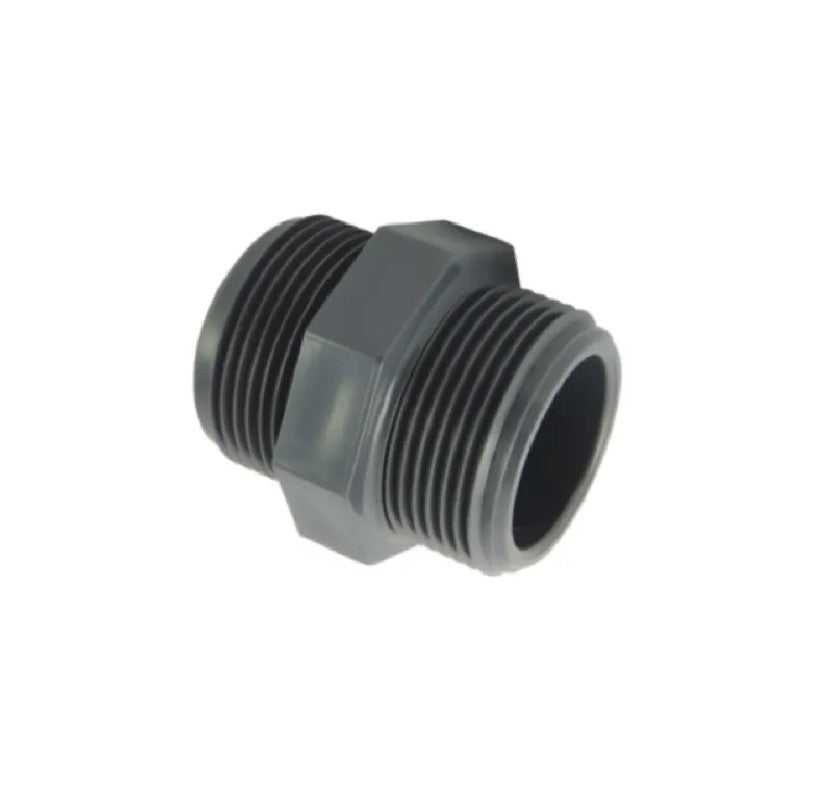 Mamelon PVC pression double mâle 12x17 (3/8") | Leroy Merlin