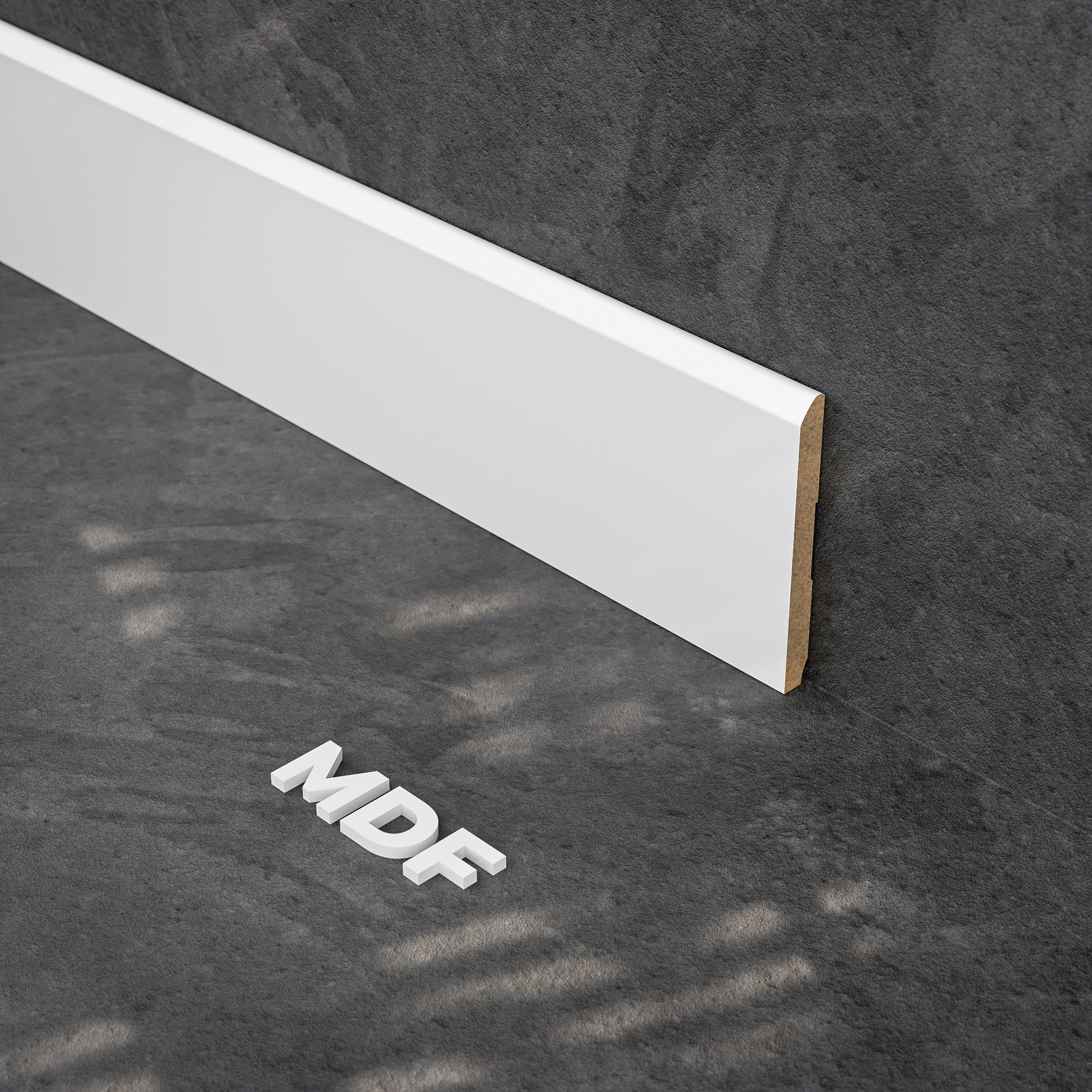 Plinthe MDF 2 m - Blanc - Lot de 5 - 100 x 10 mm | Leroy Merlin