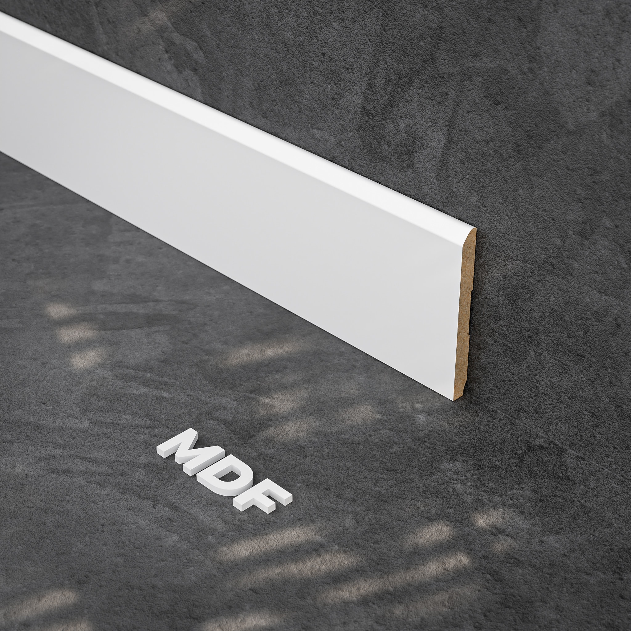 Plinthe MDF 2 m - Blanc - 100 x 10 mm, À l'unité | Leroy Merlin