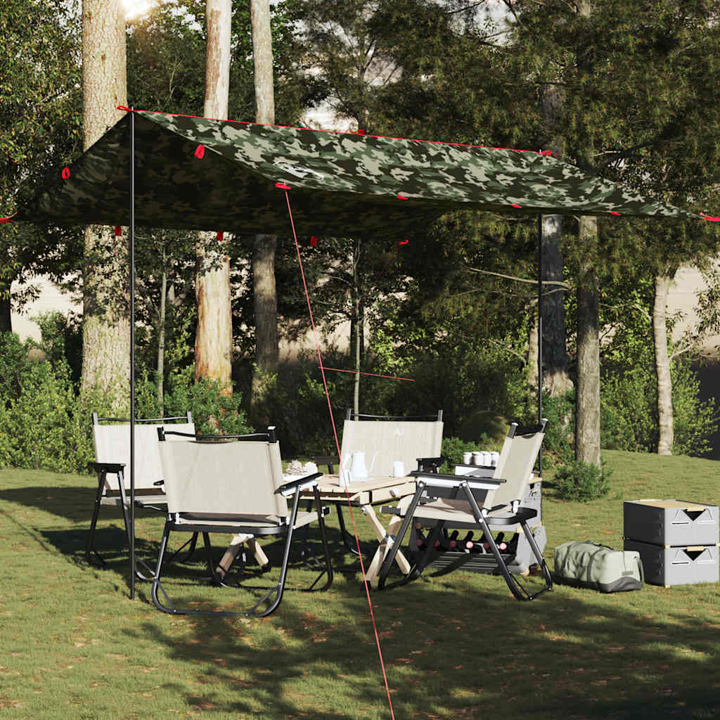 Lona de camping camuflaje 306x306 cm impermeable | Leroy Merlin